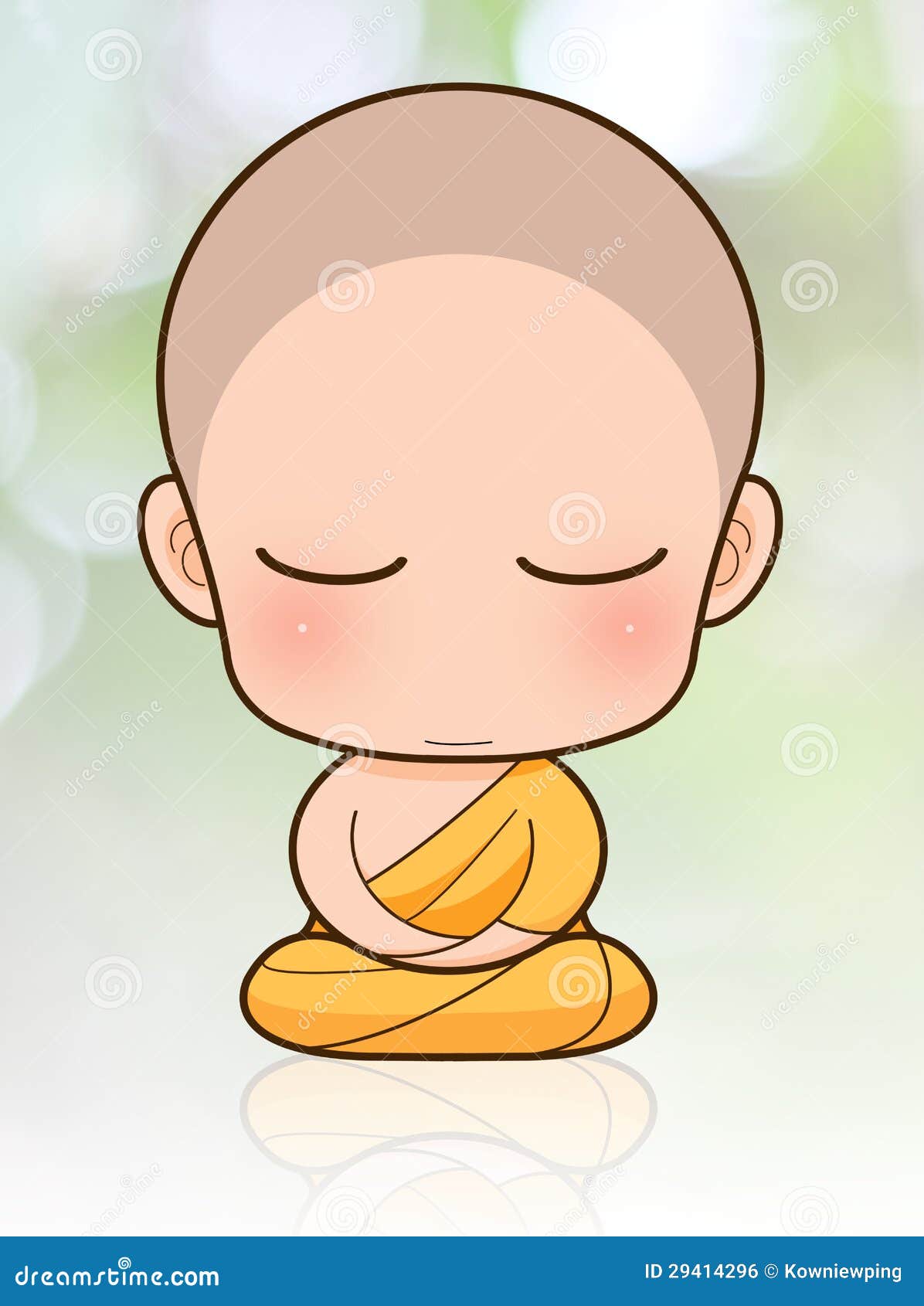 Buddhist Monk Cartoon Royalty-Free Stock Image | CartoonDealer.com ...
