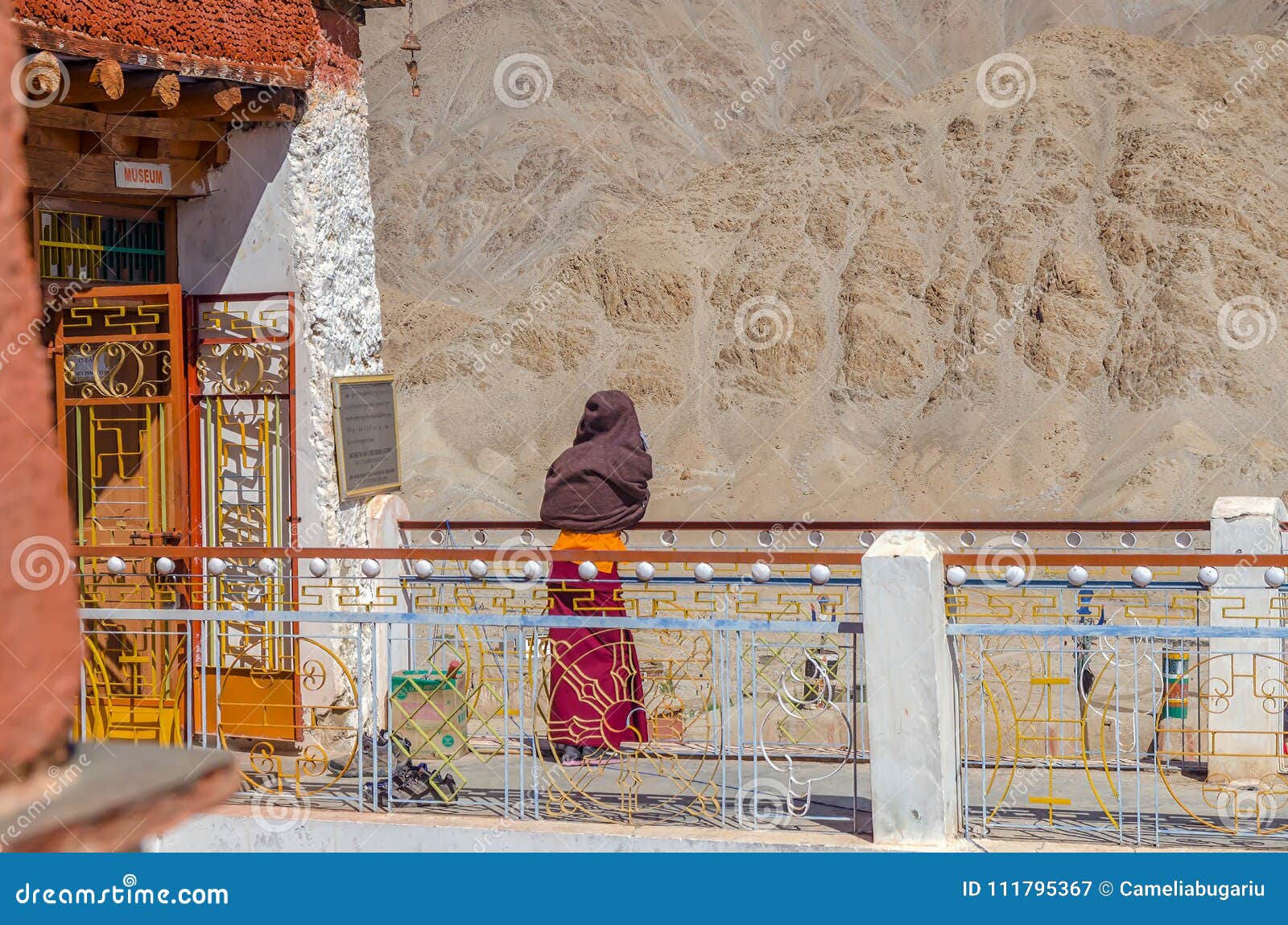 Buddhist Monk in Chemday Monastery, Jamu Kashmir Editorial Photography ...