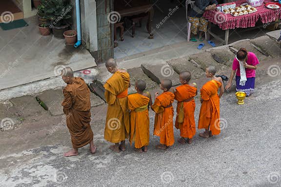 Buddhist monk getting alms editorial stock image. Image of friar - 78583979 Buddhist monk getting alms editorial stock image. Image of friar - 78583979