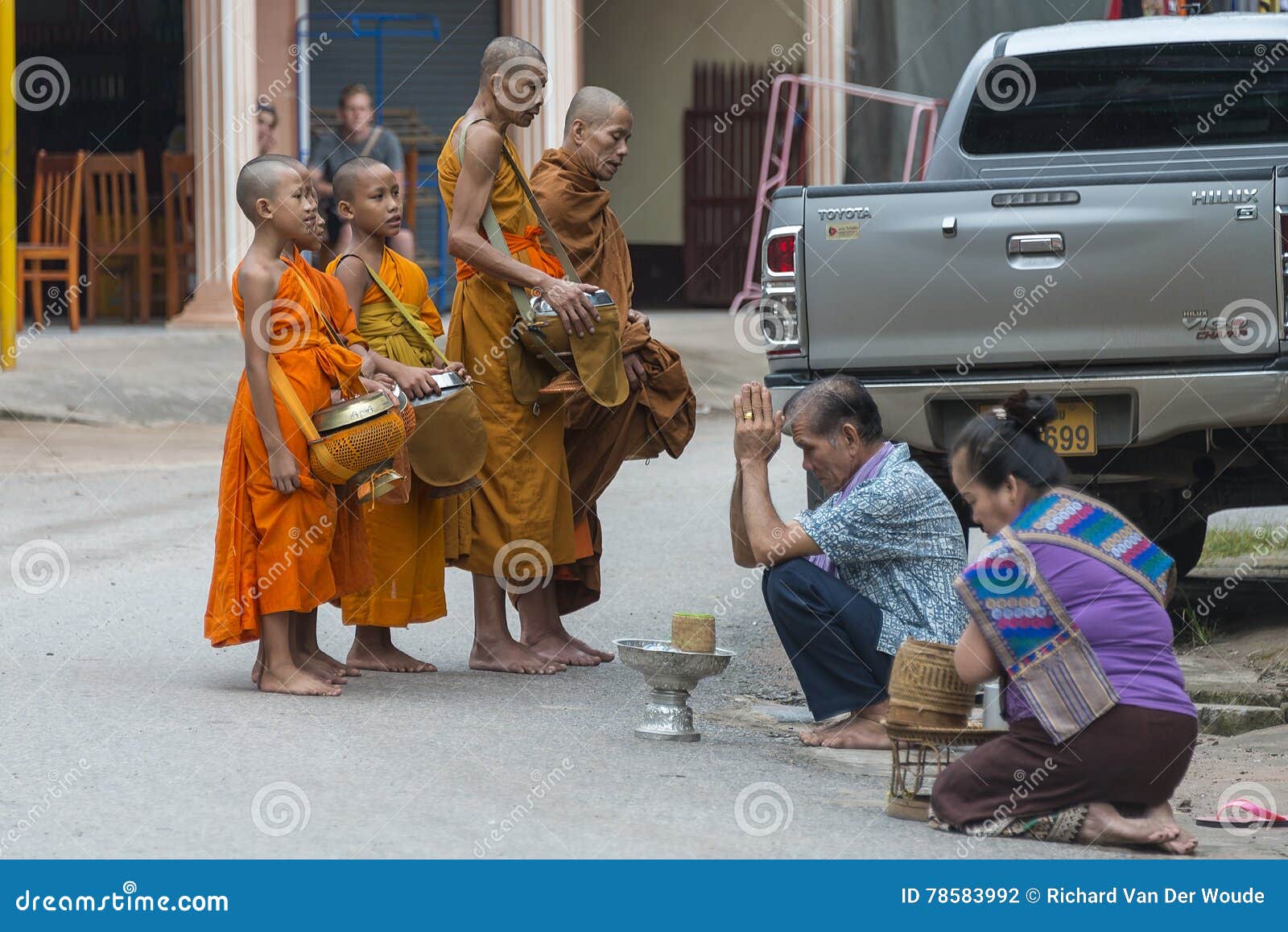 Buddhist monk getting alms editorial photography. Image of food - 78583992 Buddhist monk getting alms editorial photography. Image of food - 78583992