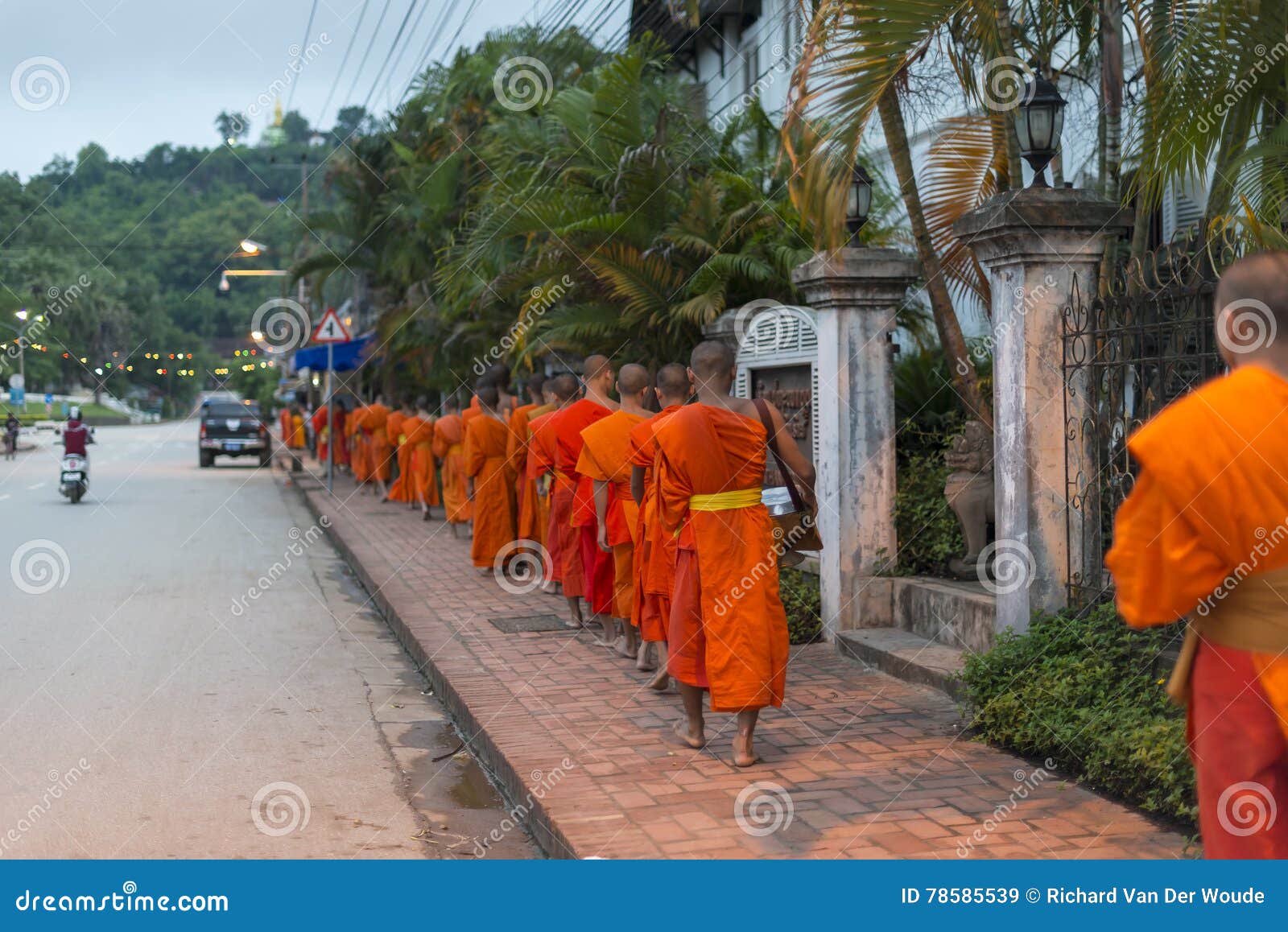 Buddhist monk getting alms editorial stock image. Image of buddhism ... Buddhist monk getting alms editorial stock image. Image of buddhism ...