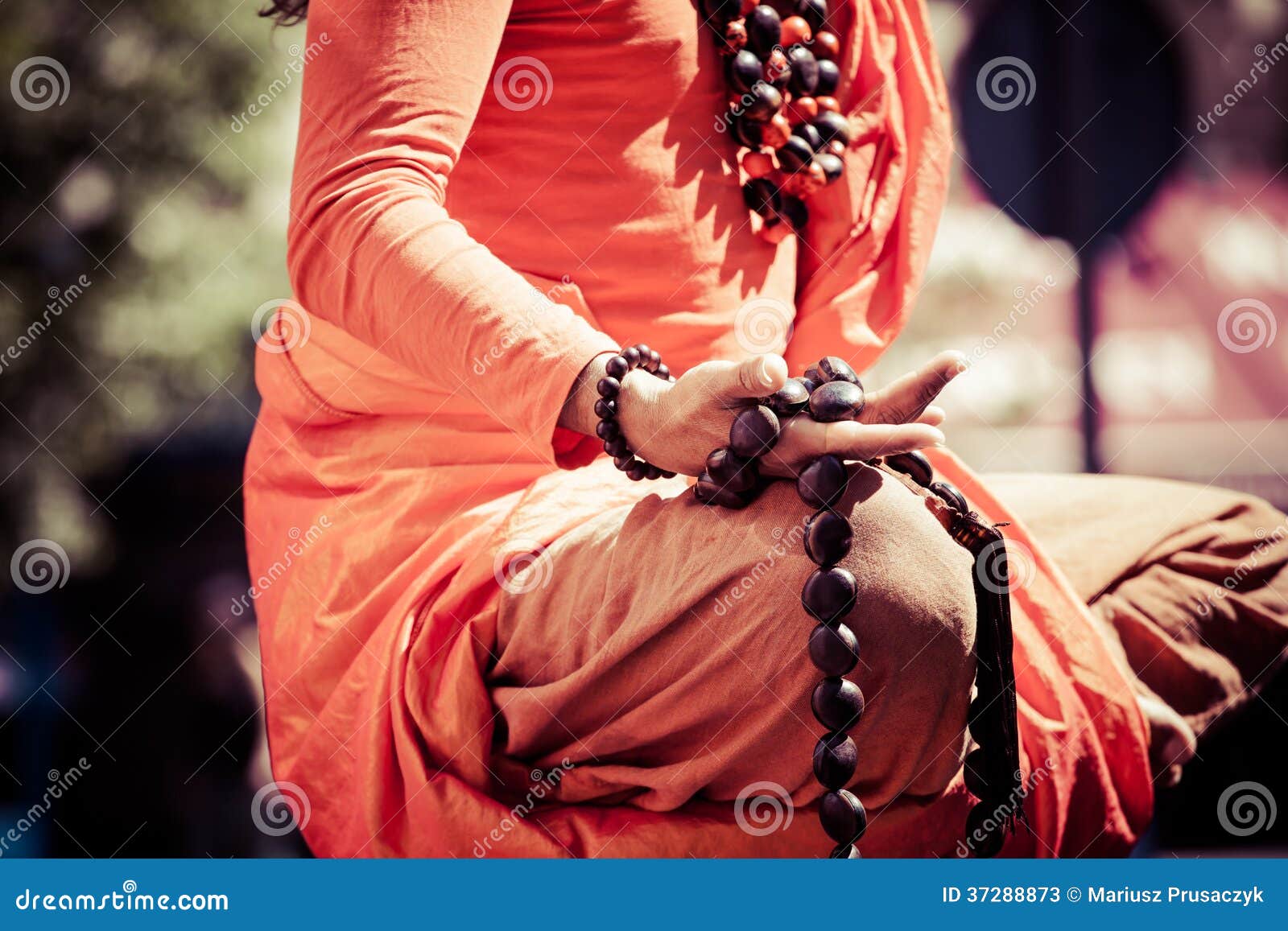 Buddhist Monk Hand Detail, the Monk in Praying. Stock Image - Image of ...