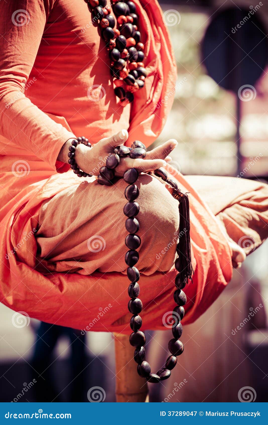 Buddhist Monk Hand Detail, the Monk in Praying. Stock Image - Image of ...