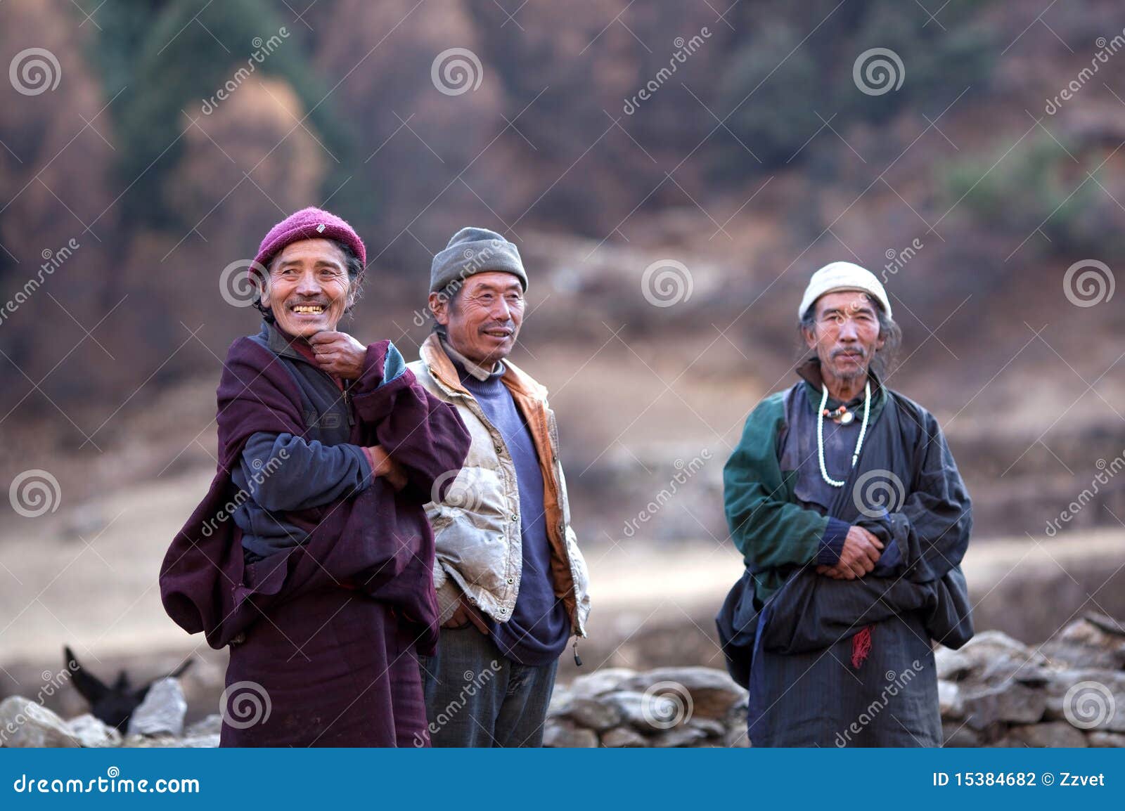 Buddhist Monk and Two Gorkhas Peasant Editorial Photography - Image of ...