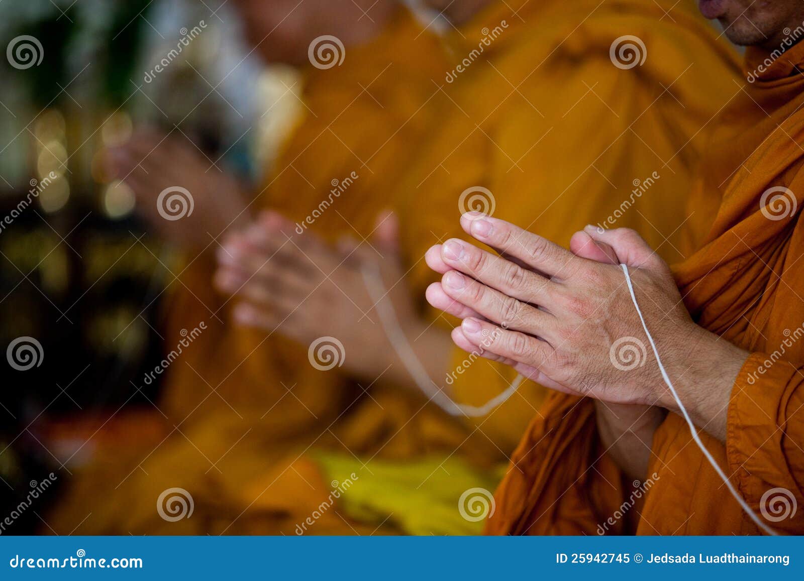 Buddhist monks chanting stock image. Image of buddhist - 25942745