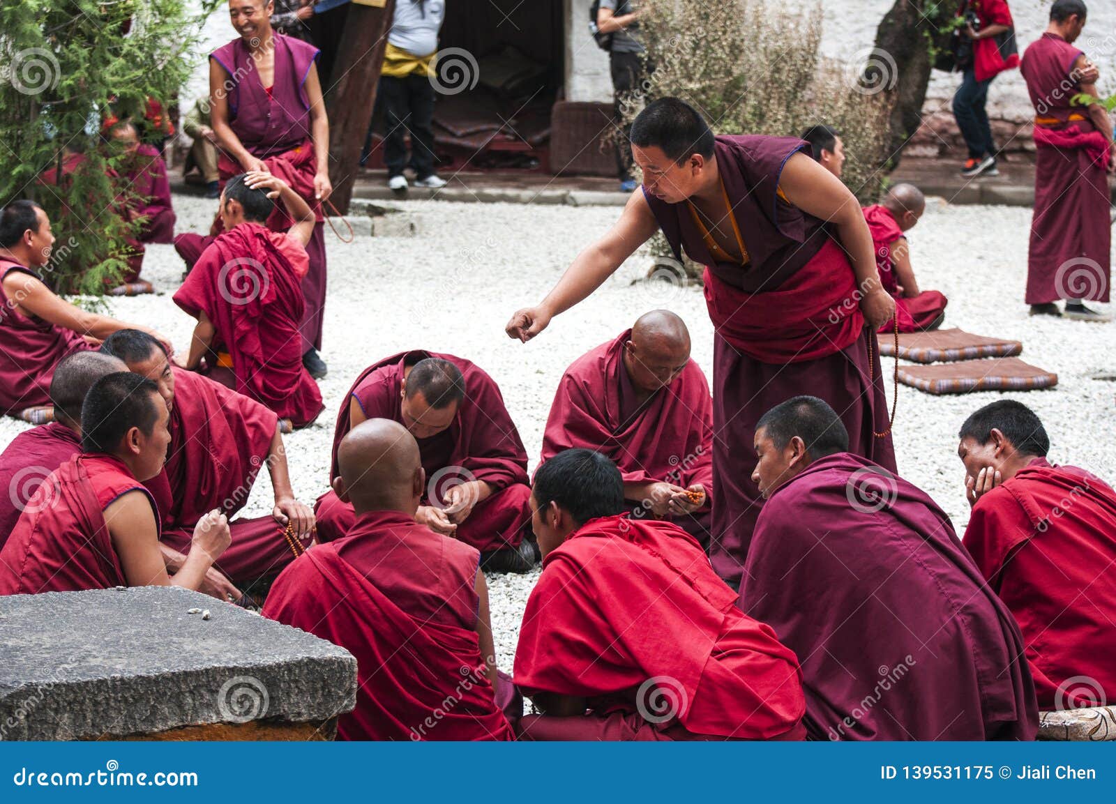 Buddhist Monks` Debating Practice , Drastic Debating , Sera Monastery ...