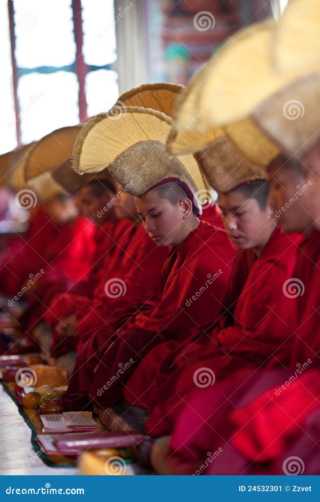 Buddhist Monks and Lamas during Puja Ceremony Editorial Photo - Image ...