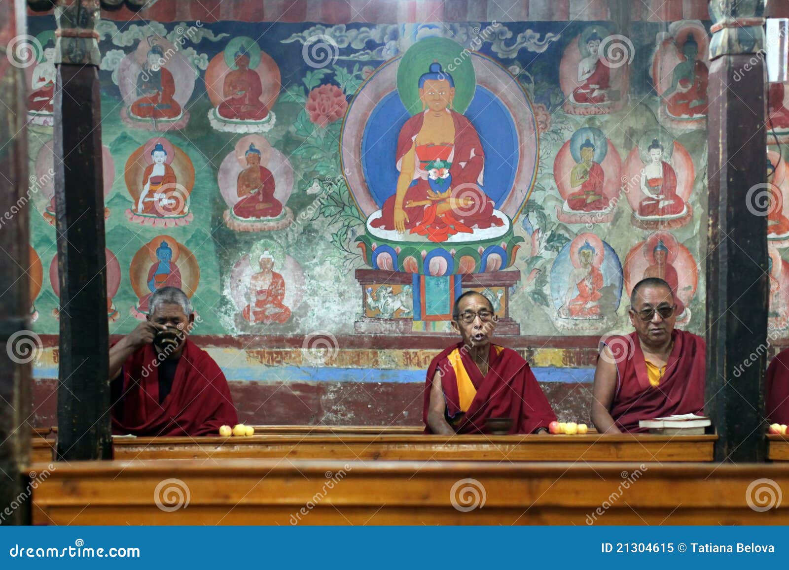 Buddhist Monks in Monastery Editorial Image - Image of meditation ...