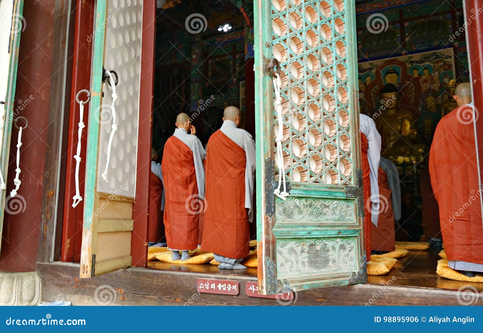 Buddhist Monks Inside Temple Editorial Photo - Image of buddhist ...