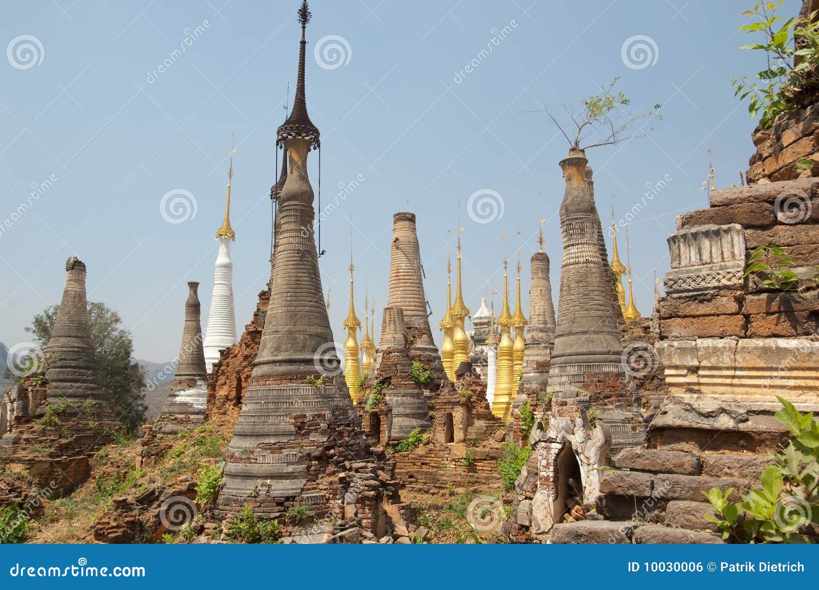 Buddhist pagodas stock photo. Image of scenic, chaitya - 10030006