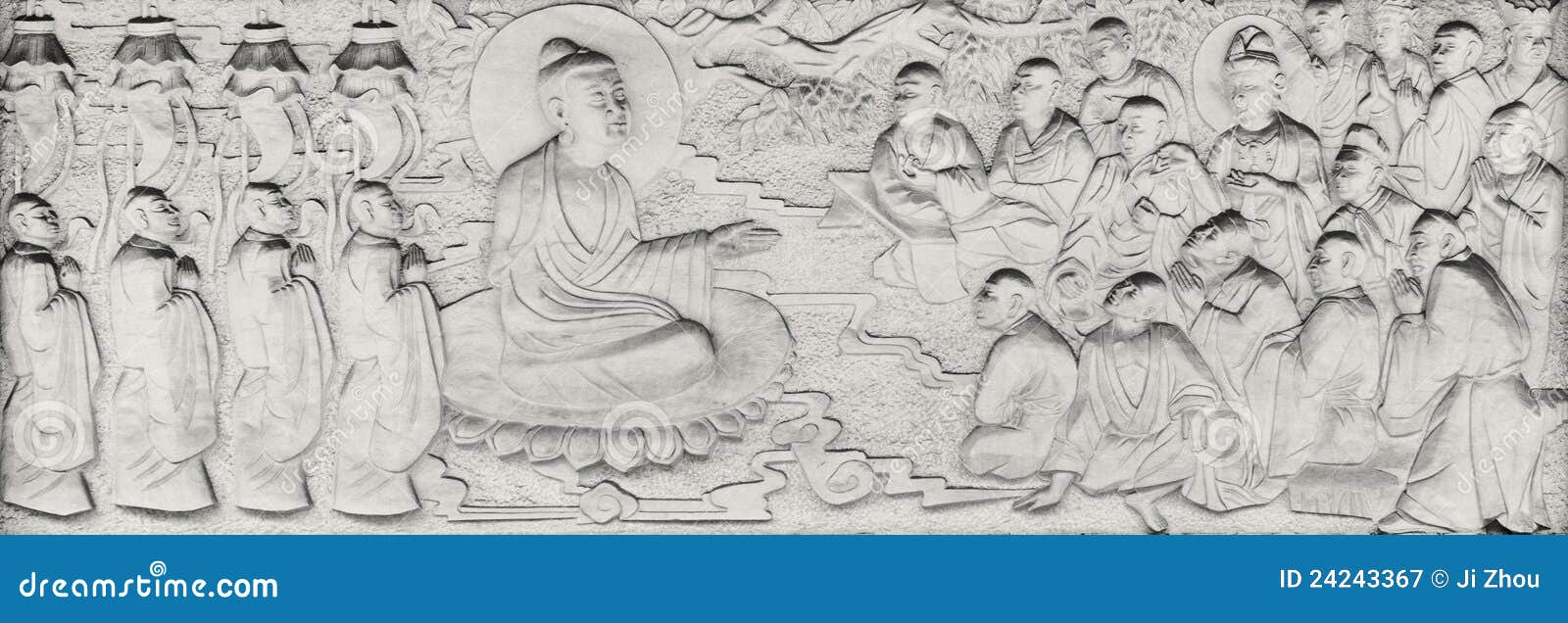 Buddhist Parables and Stories Stock Image - Image of sculpture ...