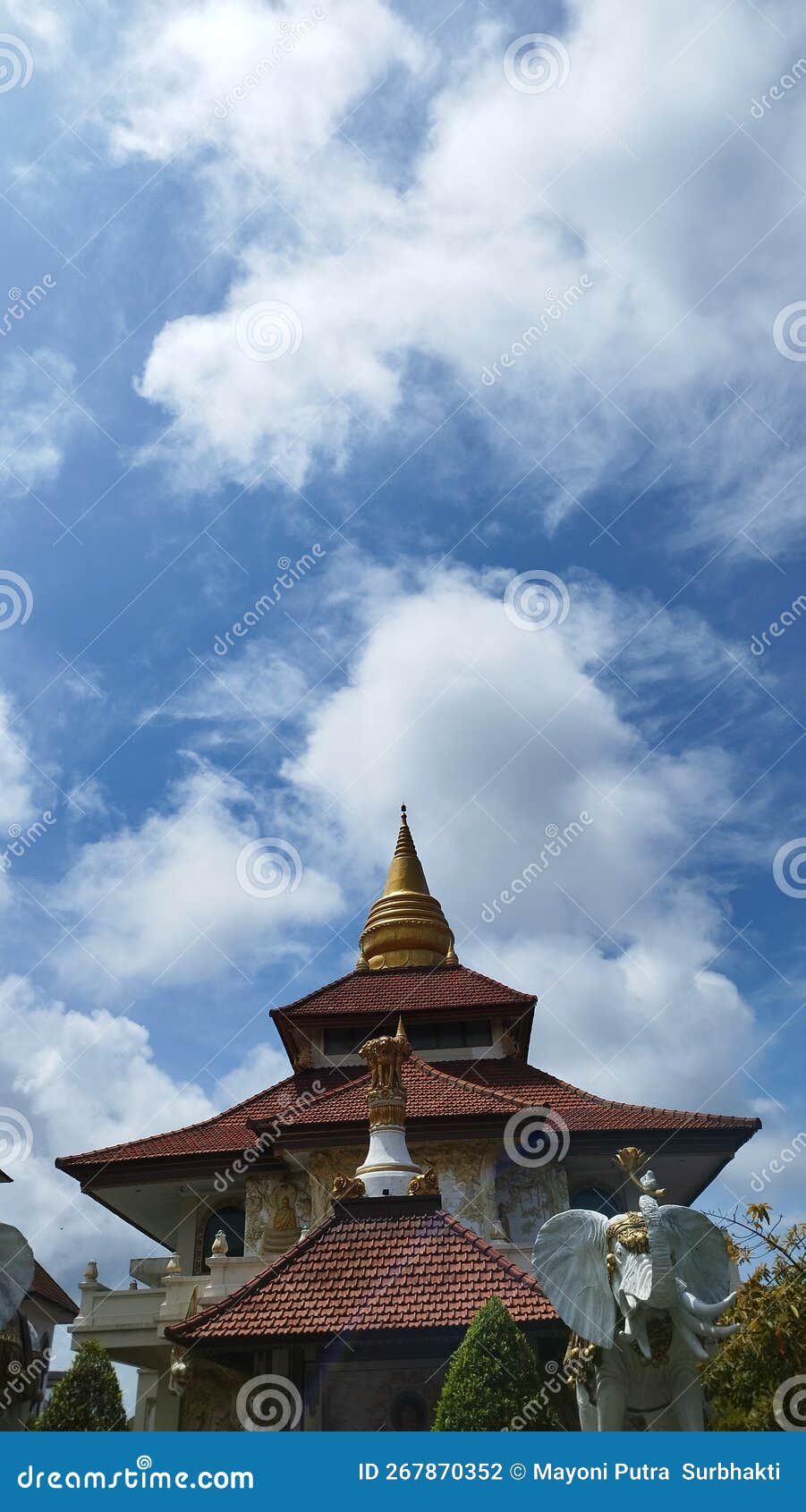 Buddhist Place of Worship in Puja Mandala, Bali Stock Photo - Image of ...