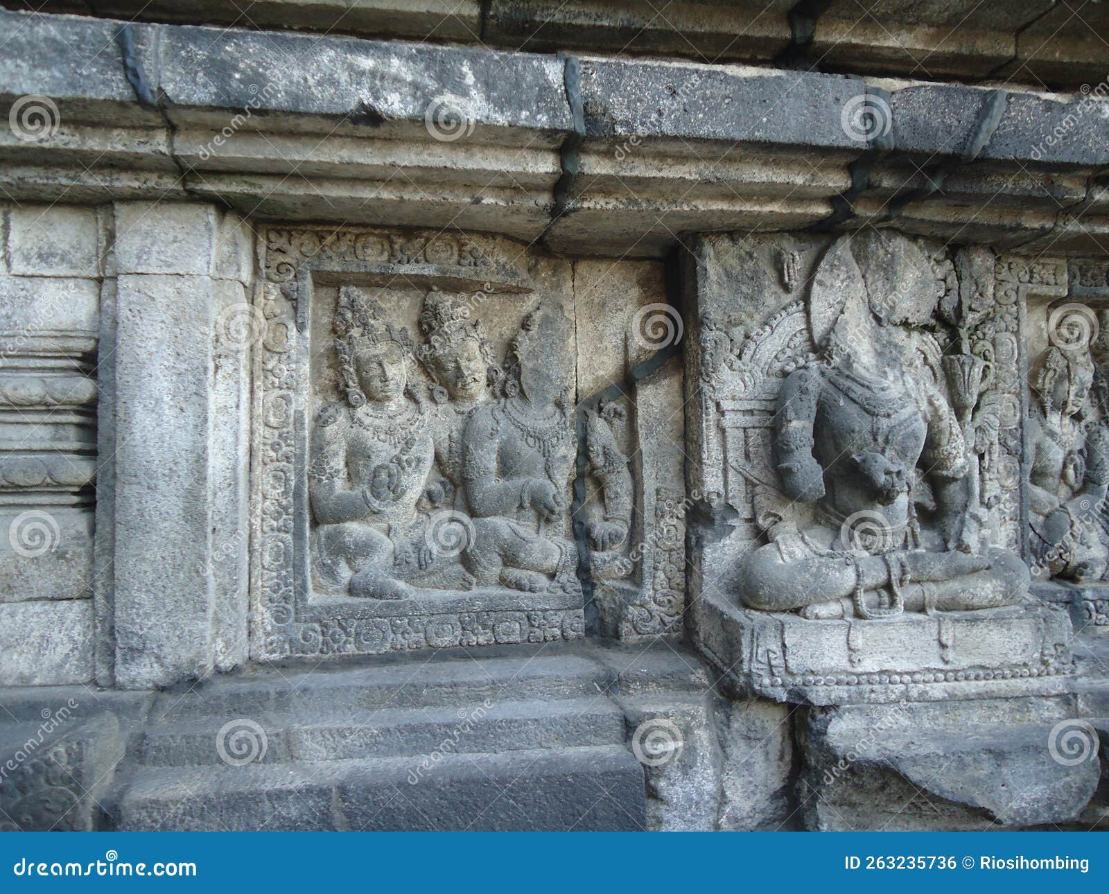 Buddhist Prambanan Temple Complex the Largest Temple in Java, Central ...