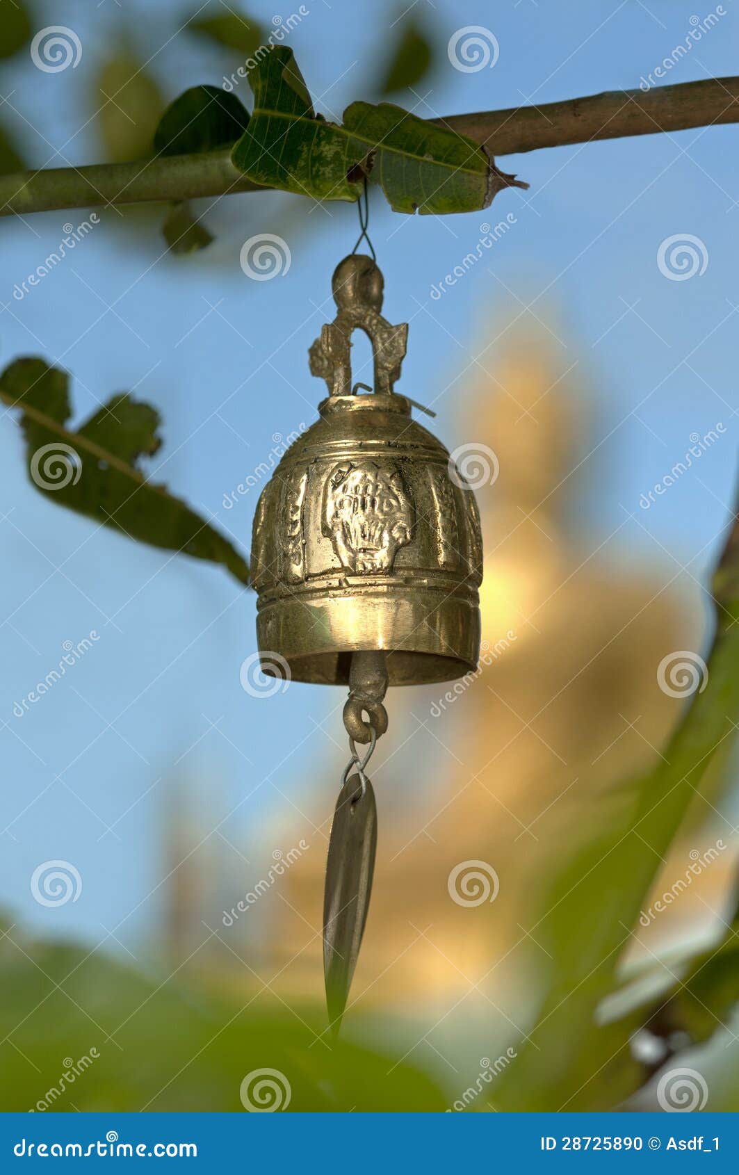 Buddhist prayer bells stock photo. Image of bells, asian - 28725890