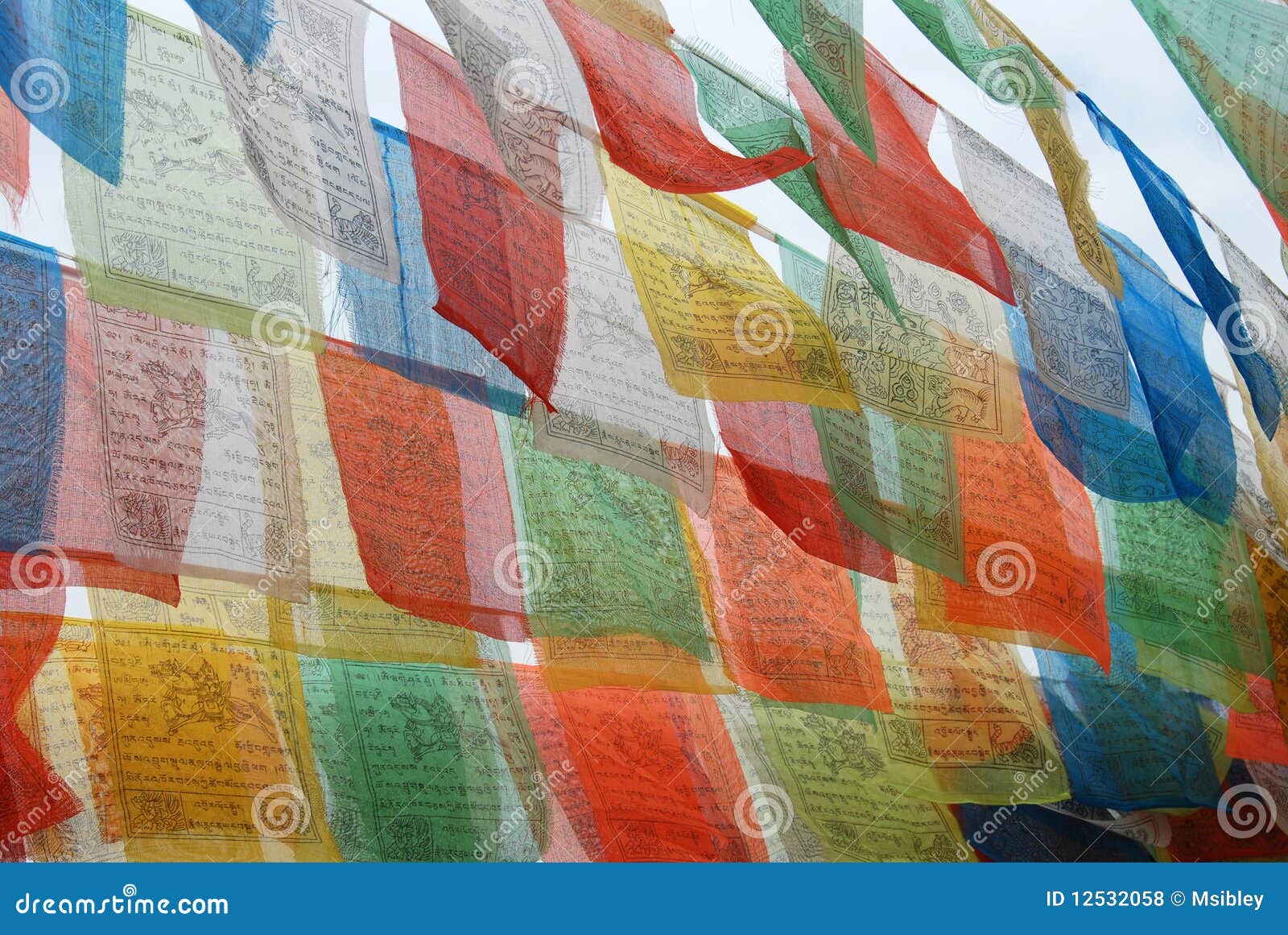 Prayer Flags And Temple Stock Image | CartoonDealer.com #5593975