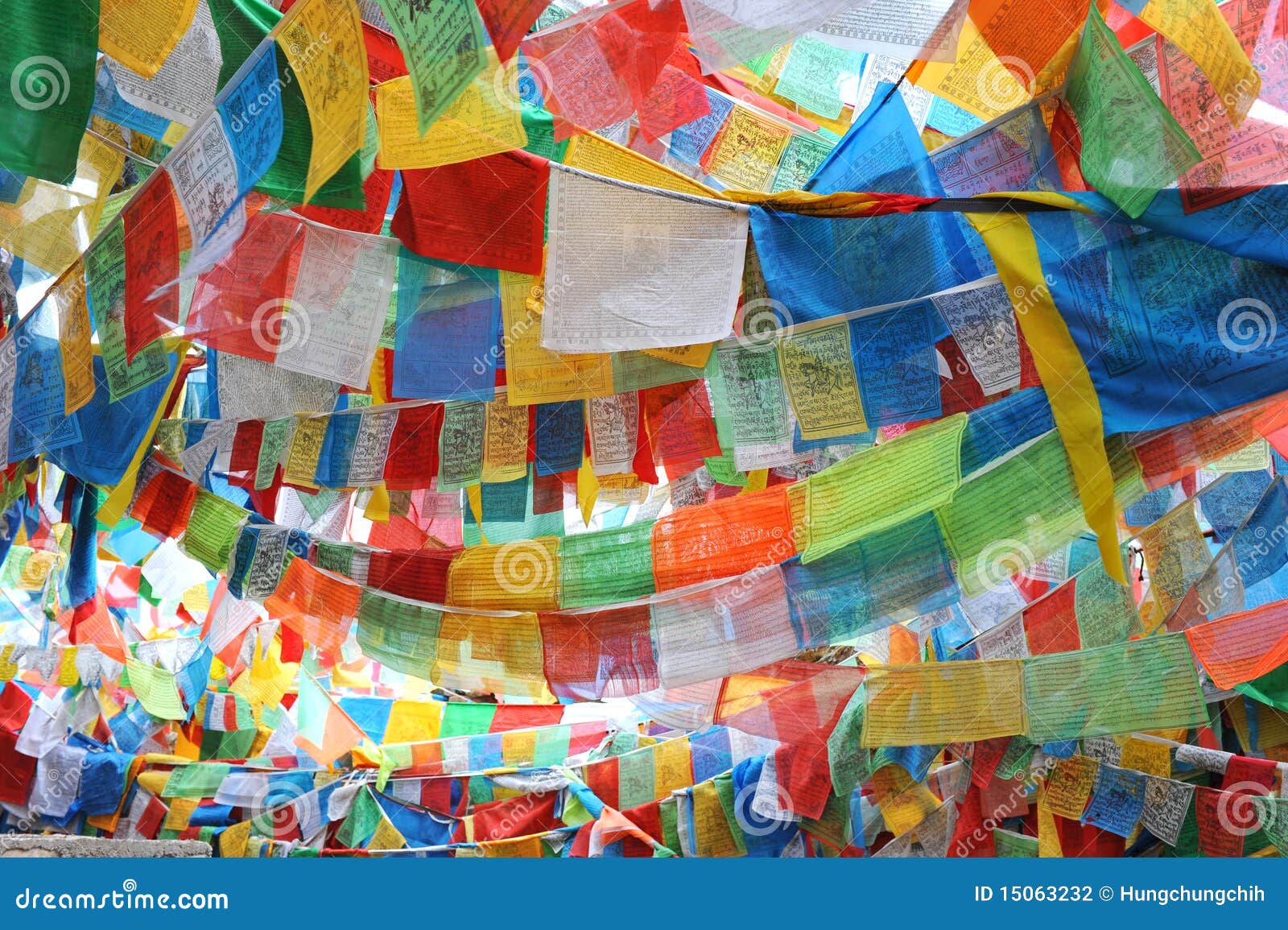 Buddhist prayer flags stock photo. Image of deity, asia - 15063232