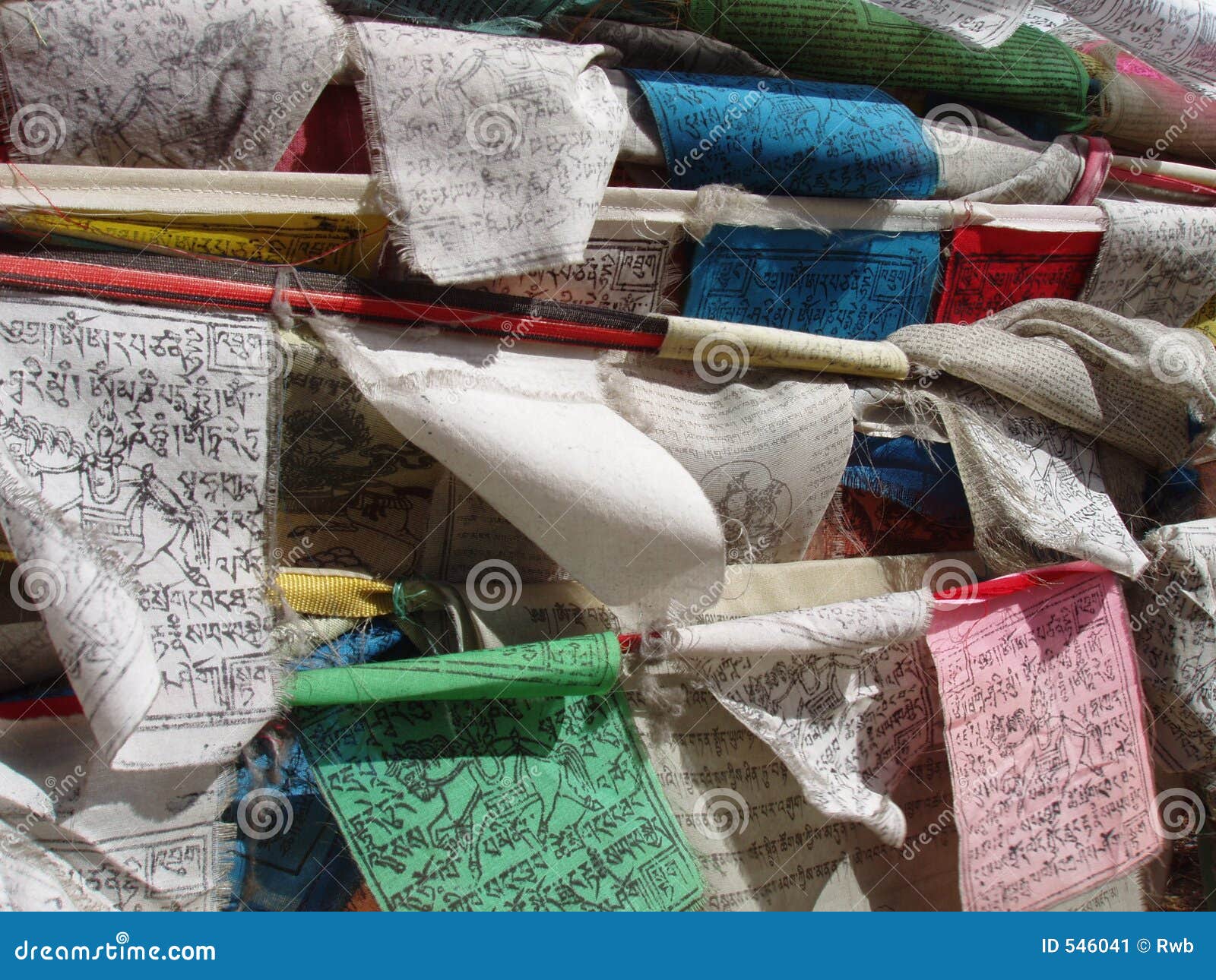 Buddhist Prayer Flags stock image. Image of theology, religion - 546041