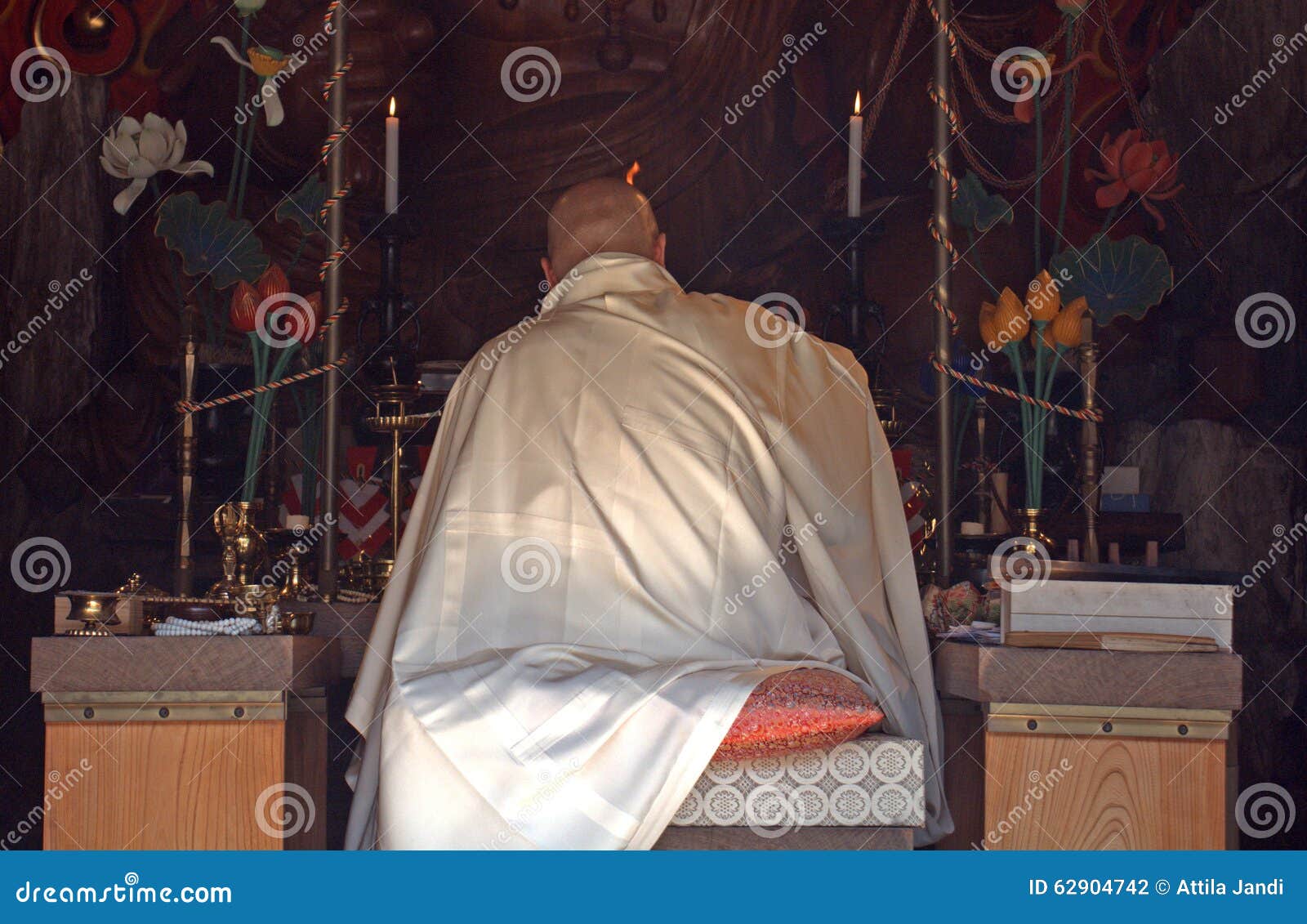 Buddhist Priest, Miyajima, Japan Editorial Photography - Image of ...