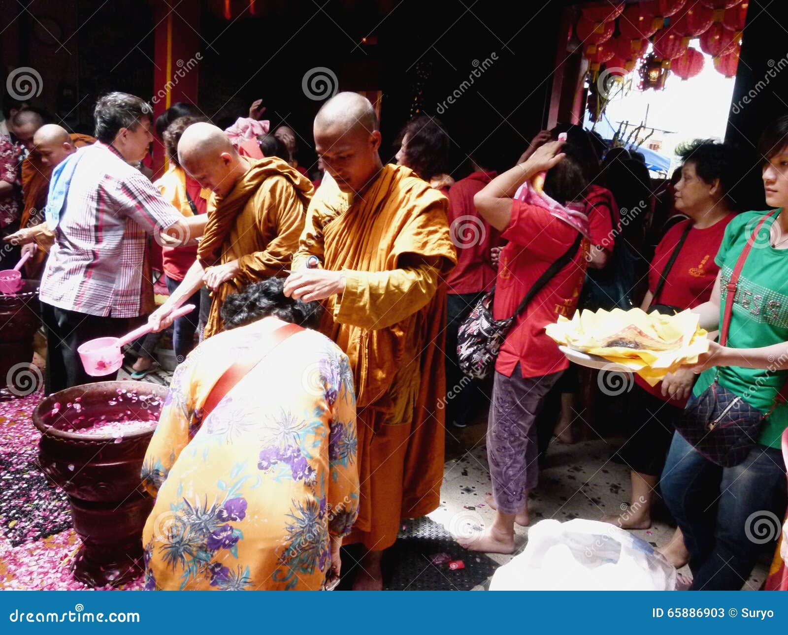 Buddhist Religious Ceremony Editorial Stock Photo - Image of city, java ...
