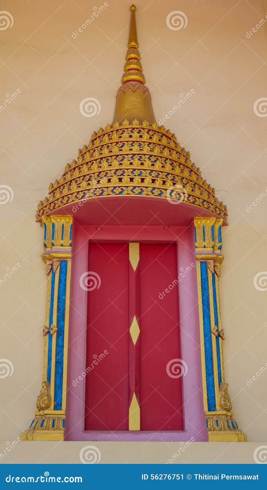 Buddhist Religious Temple Window Stock Image - Image of buddhist ...