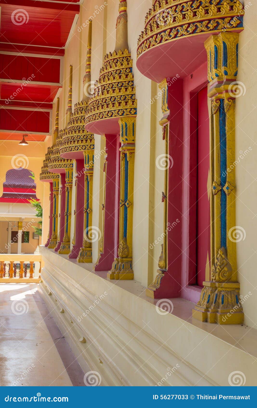 Buddhist Religious Temple Window Stock Image - Image of traditional ...