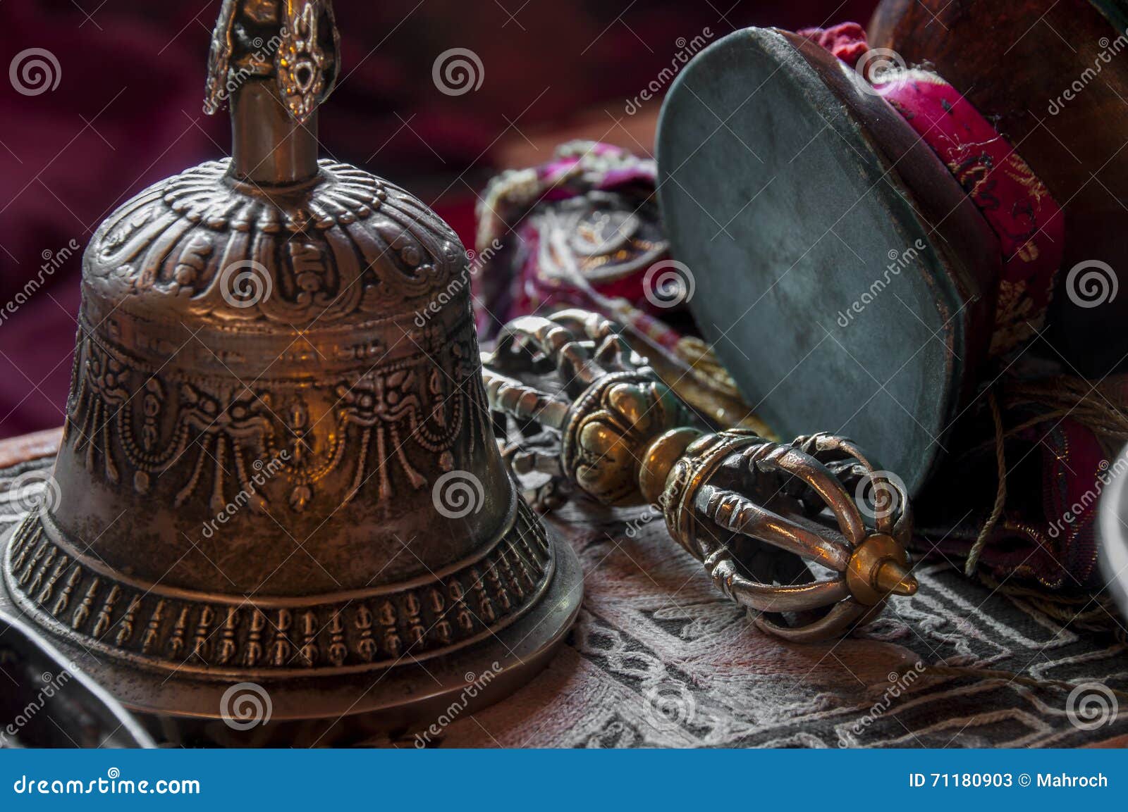Vajra Dorje Buddhist Symbol Buddhist Artifact Stock Photo ...