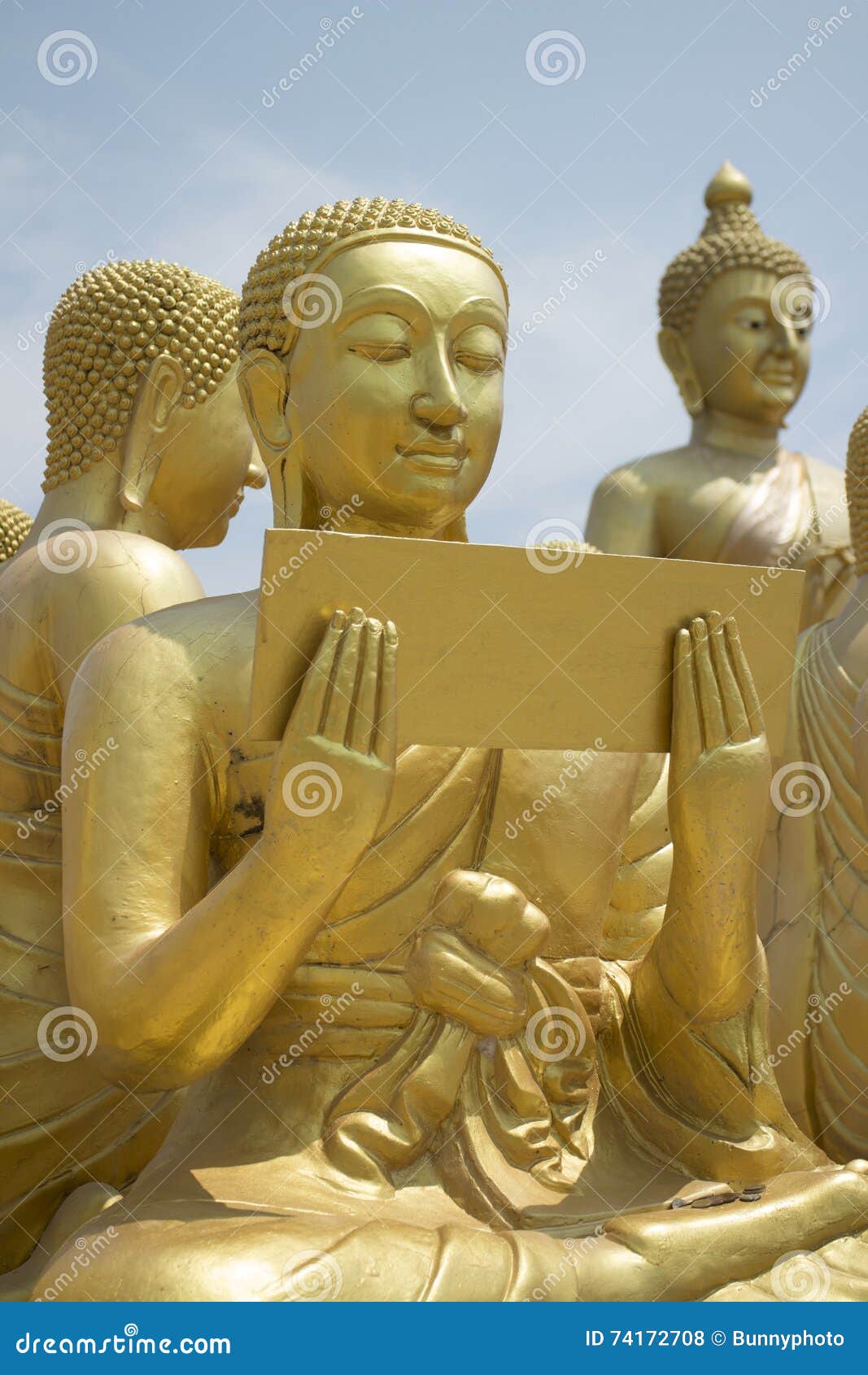 Buddhist s Disciple statue stock photo. Image of buddhism - 74172708