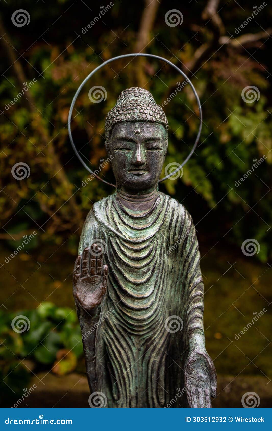Buddhist Shinto Statue Idol at Hasadera Temple in Kamakura, Japan Stock ...