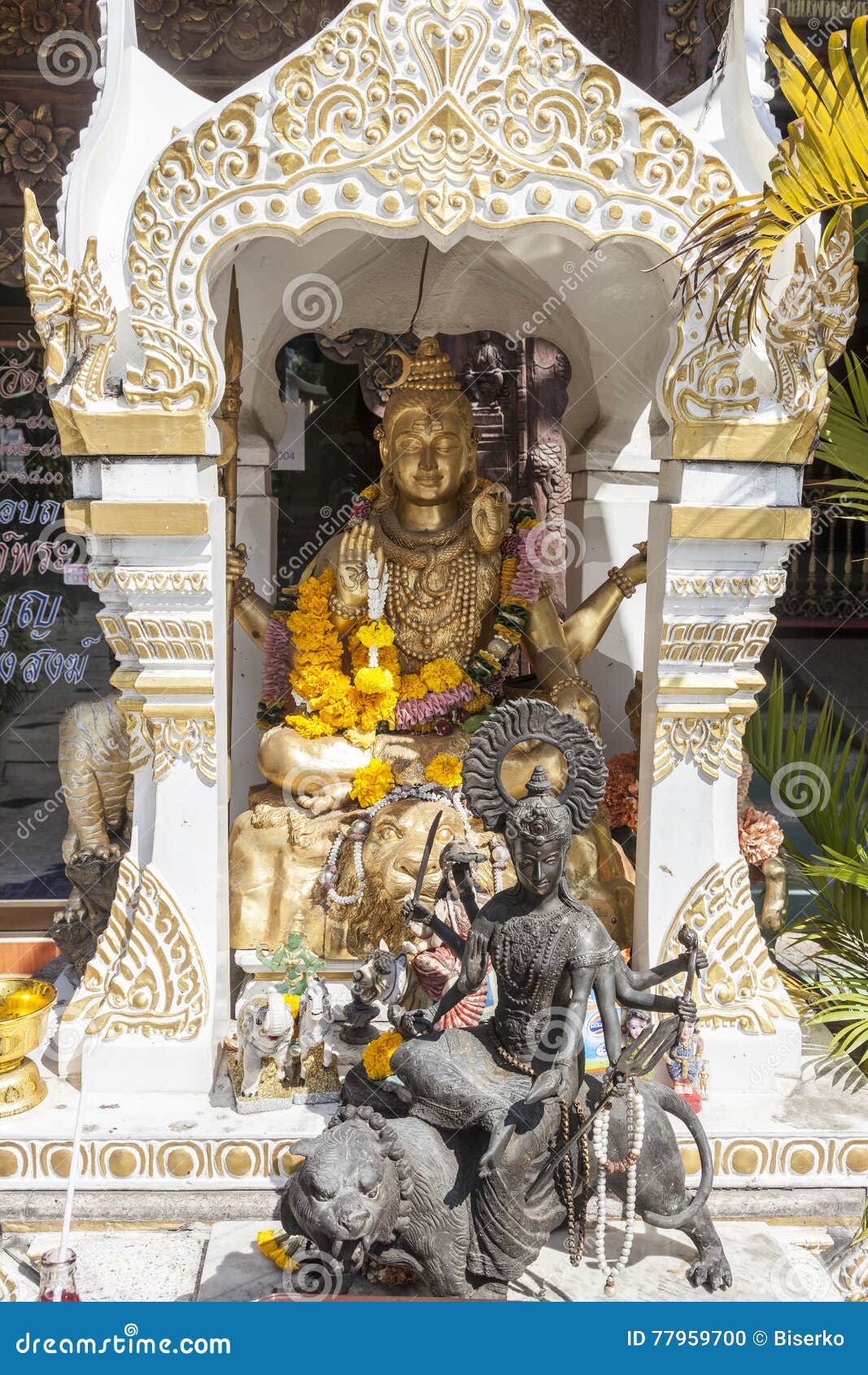 Buddhist shrine stock photo. Image of decoration, faith - 77959700