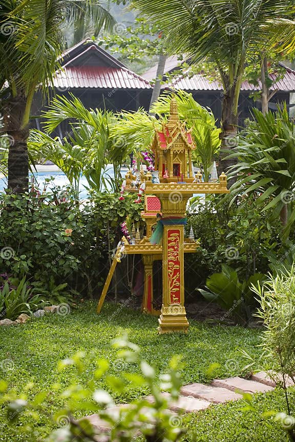 Buddhist spirit house stock image. Image of spiritual - 1582011