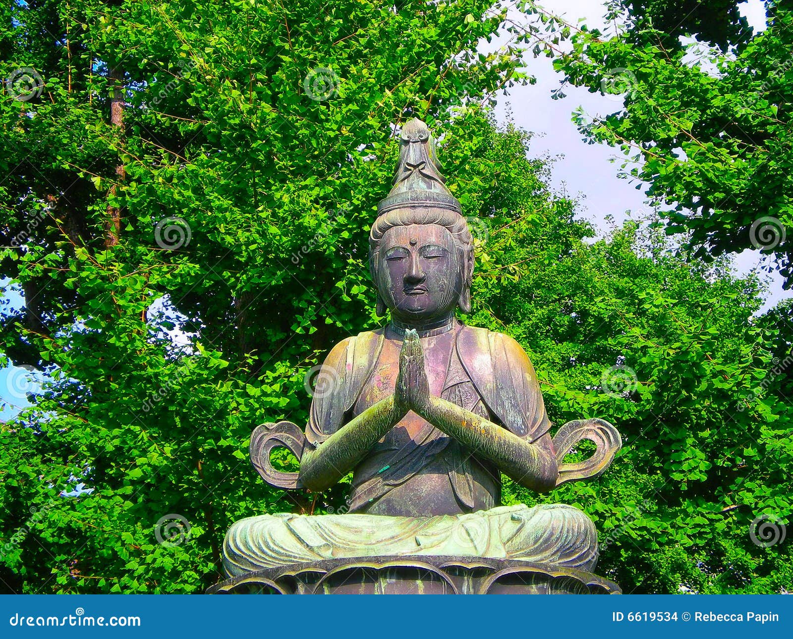 Buddhist Statue in Tokyo stock photo. Image of inspiring - 6619534