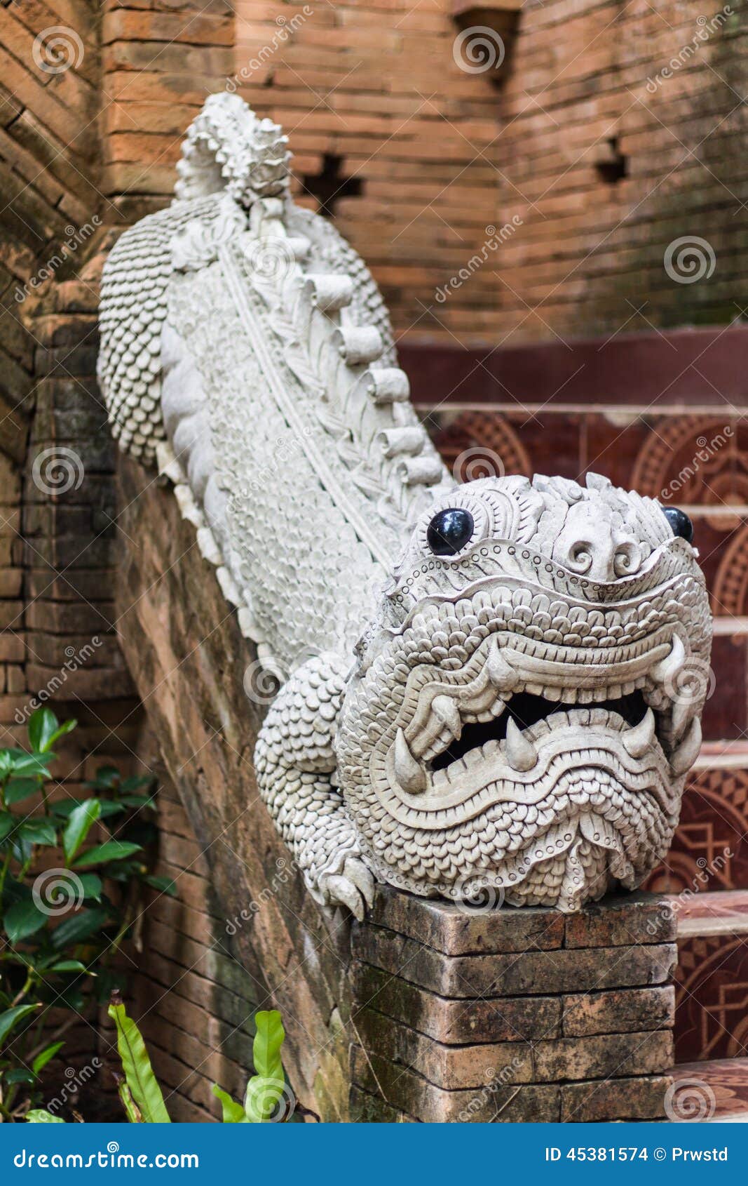 Buddhist Statues of Animals in Temple Thailand (Mom) Stock Photo ...