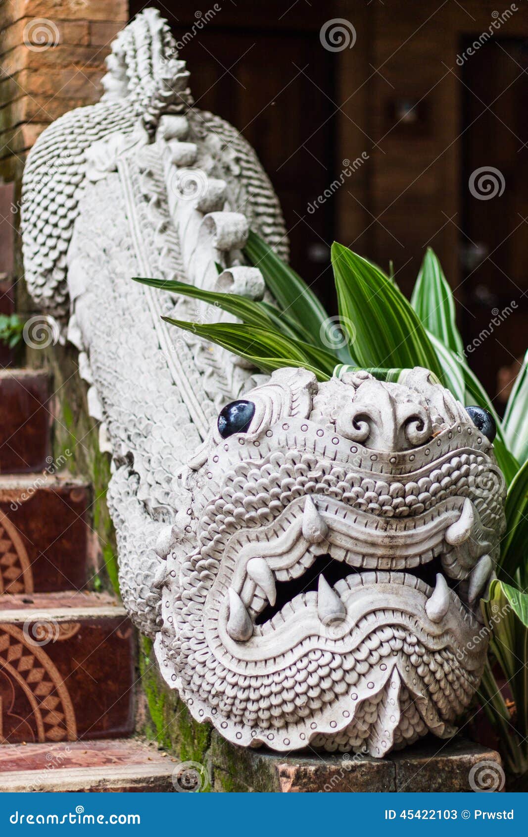 Buddhist Statues of Animals in Temple Thailand (Mom) Stock Image ...