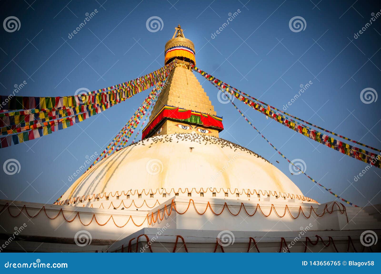 Buddhist Stupa Building in Kathmandu, Nepal Editorial Image - Image of ...