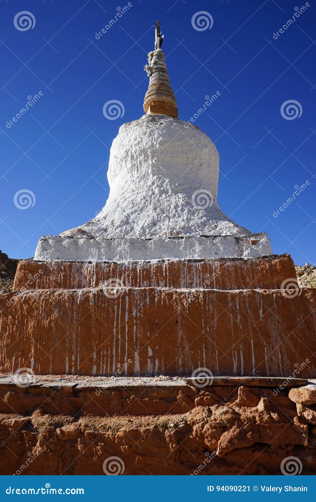 Buddhist stupa stock image. Image of blue, stupa, tibet - 94090221