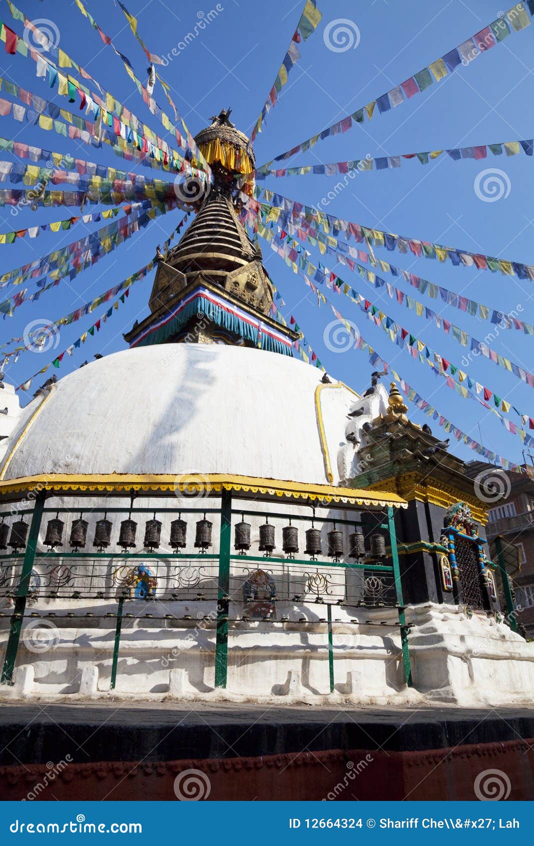 Buddhist Stupa, Kathmandu, Nepal Stock Photo - Image of buddhist ...