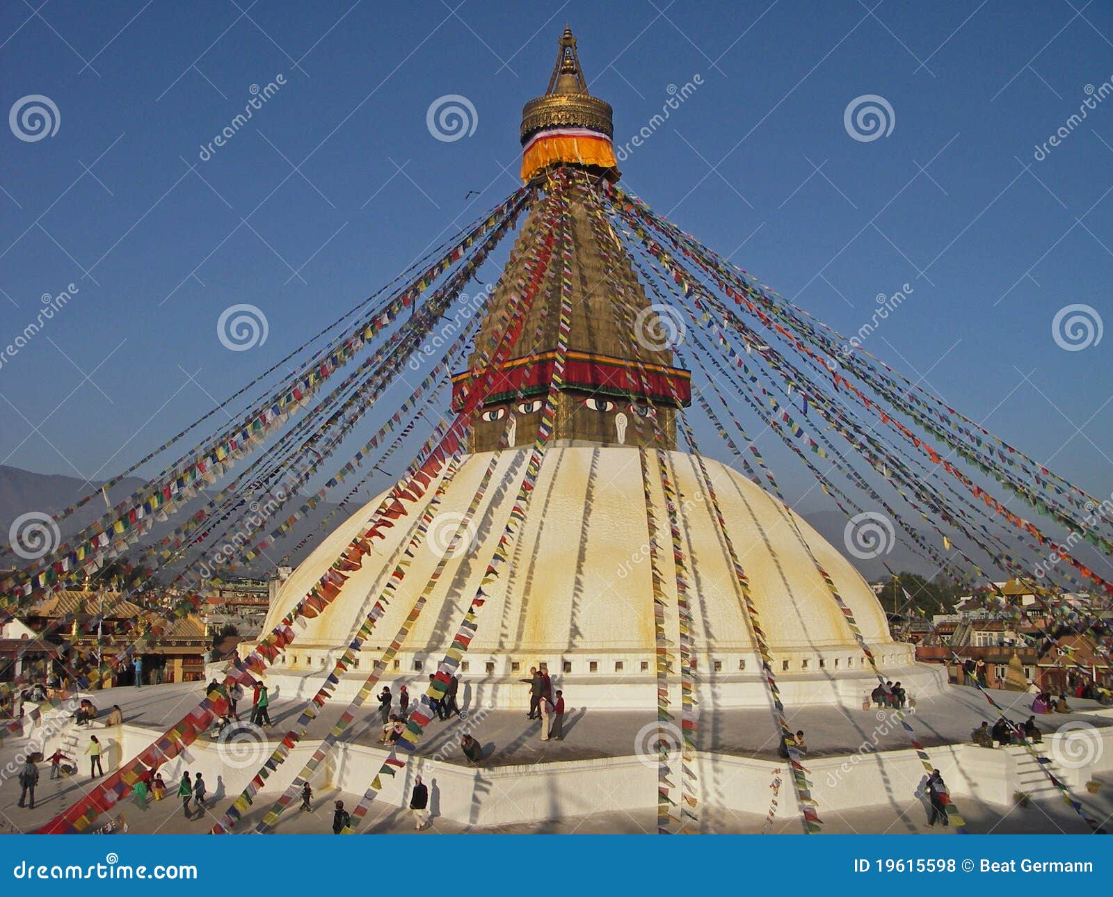 Buddhist Stupa, Kathmandu, Nepal Editorial Stock Photo - Image of lama ...