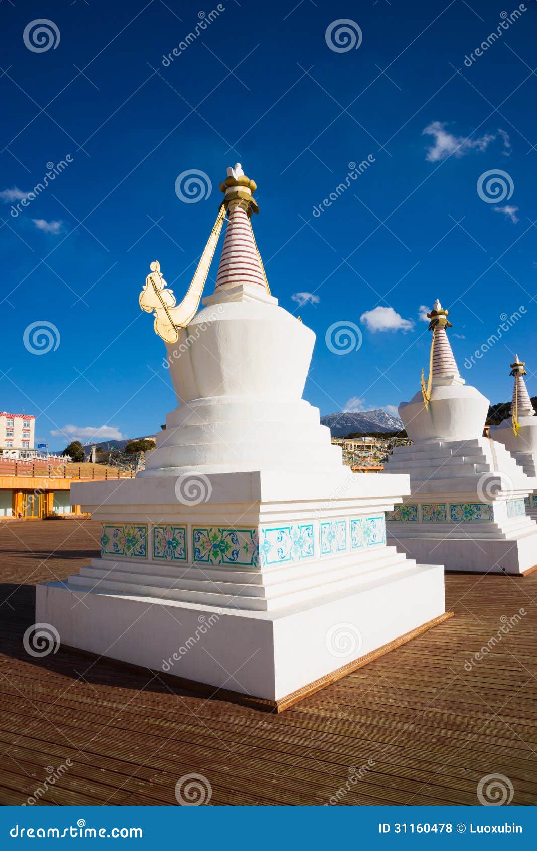 Buddhist Stupa Monkey Temple Royalty-Free Stock Image | CartoonDealer ...