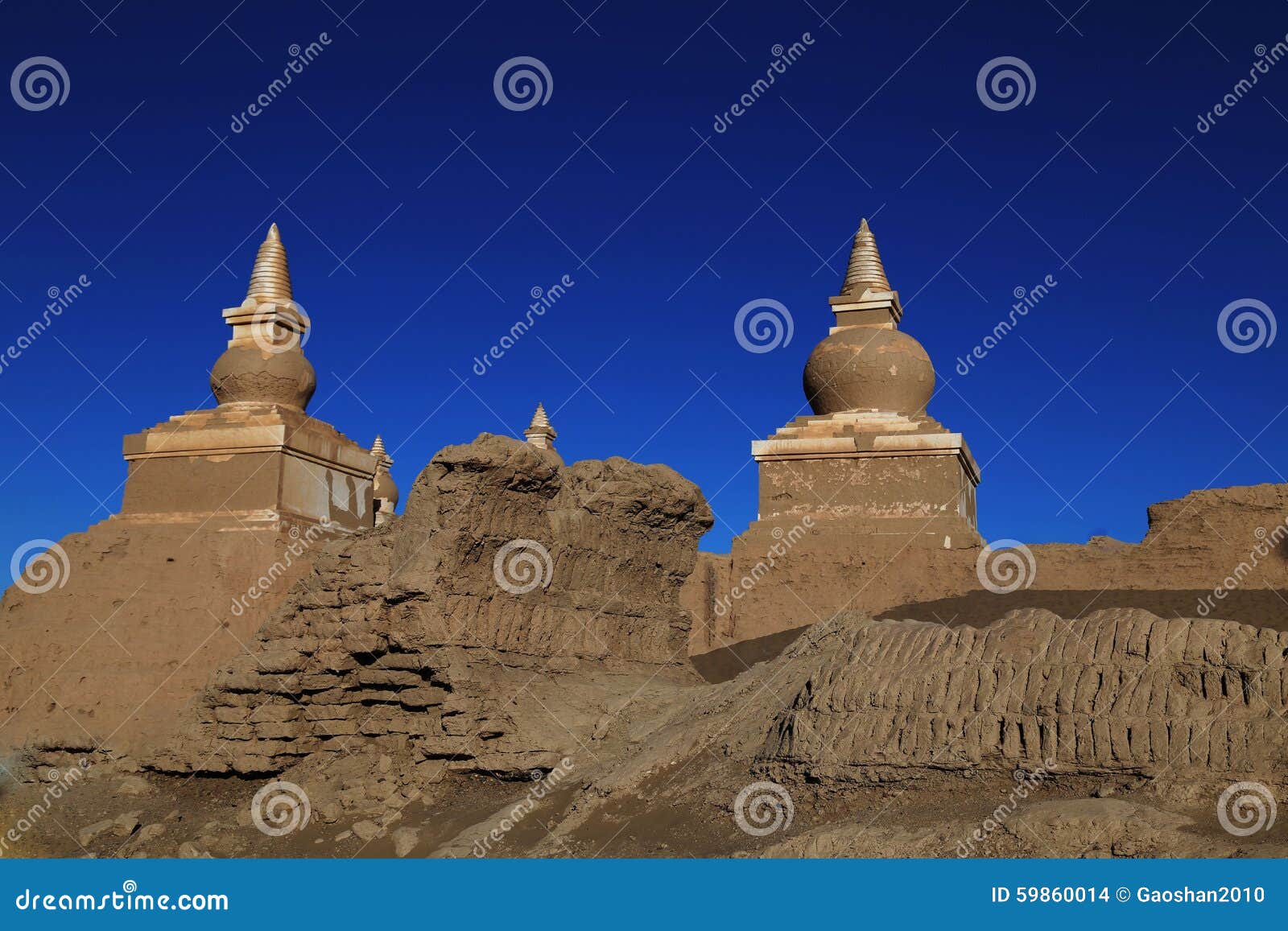 Buddhist stupas stock photo. Image of buddhist, holy - 59860014