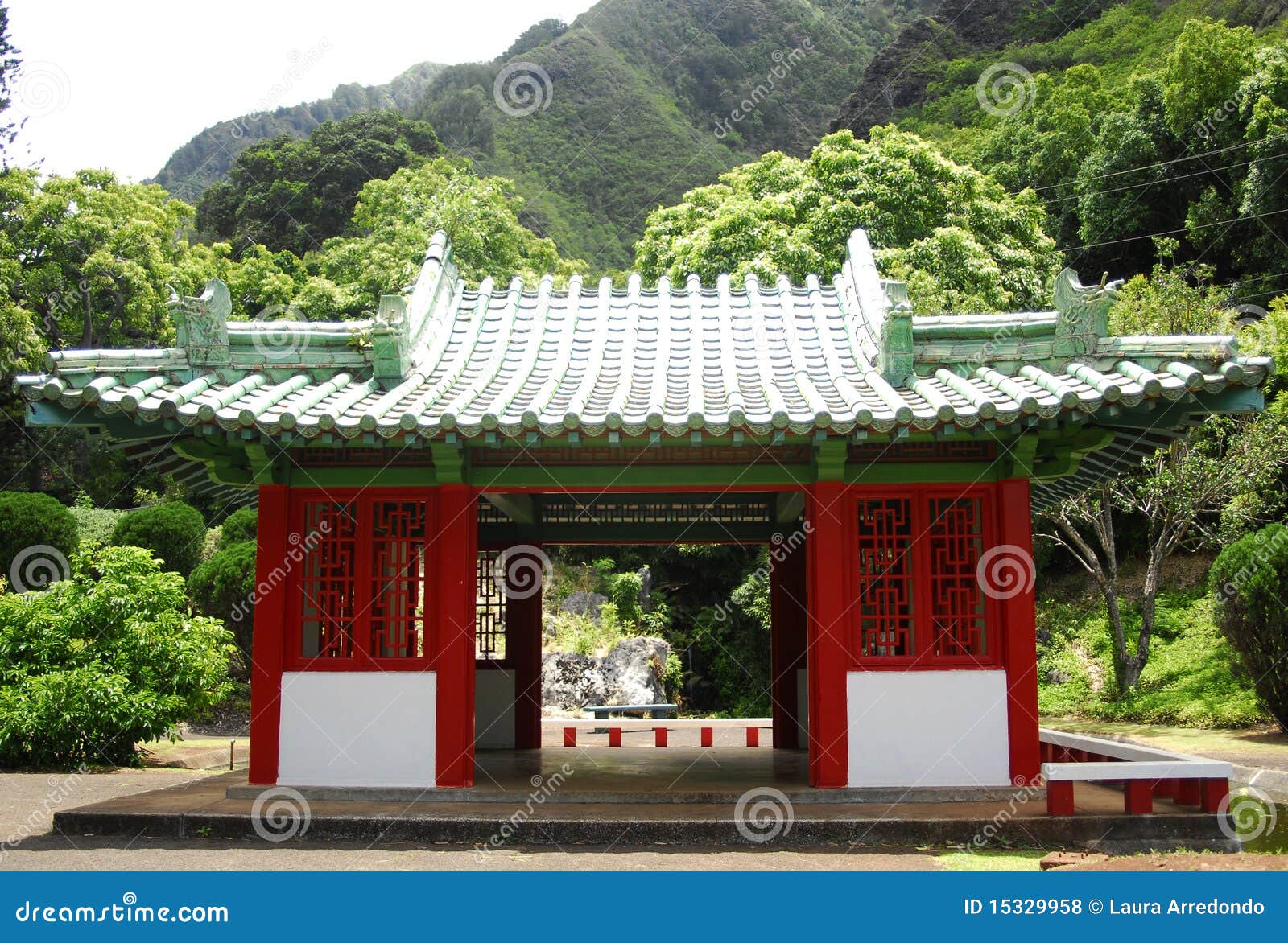 Buddhist Temple Window With Thai Painting Design. Royalty-Free Stock ...