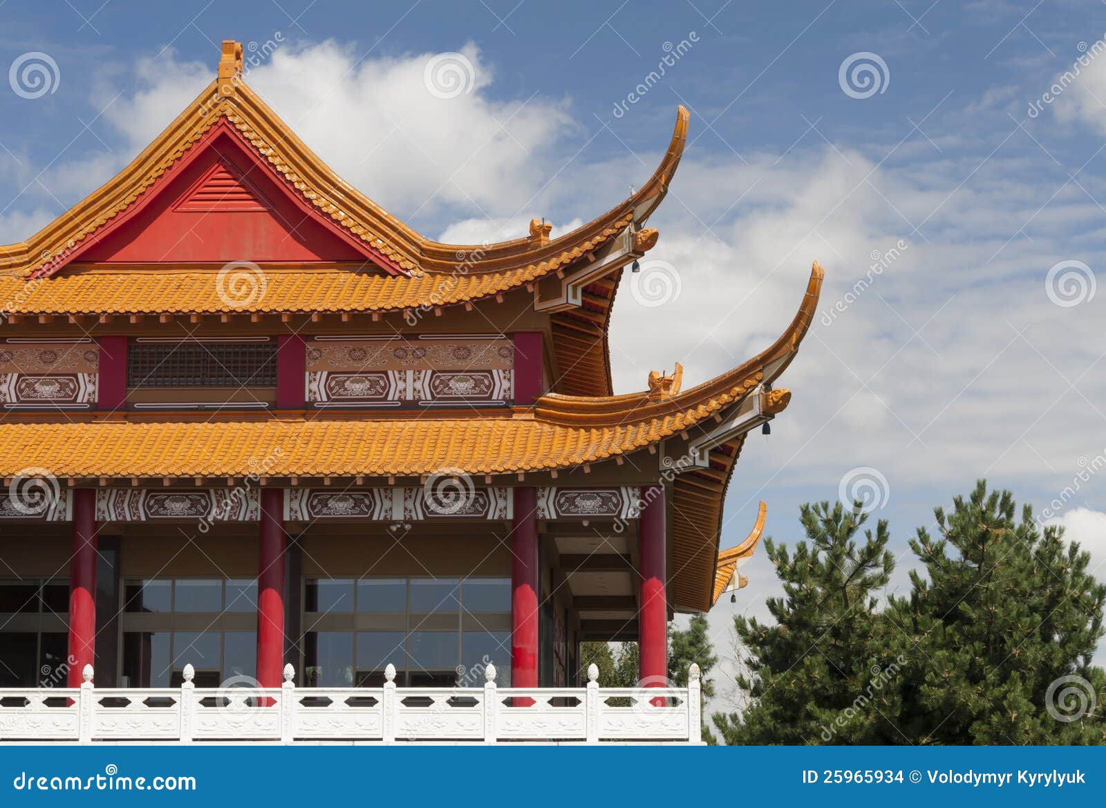 Buddhist Temple stock photo. Image of roof, design, asian - 25965934