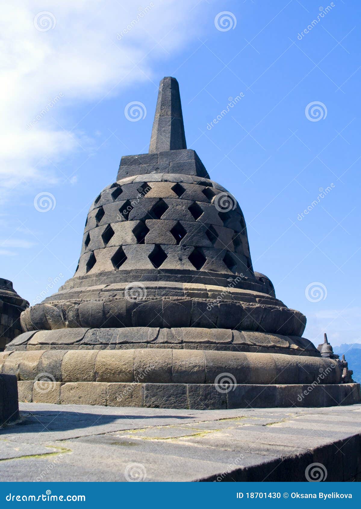 Buddhist temple Borobudur stock photo. Image of destination - 18701430