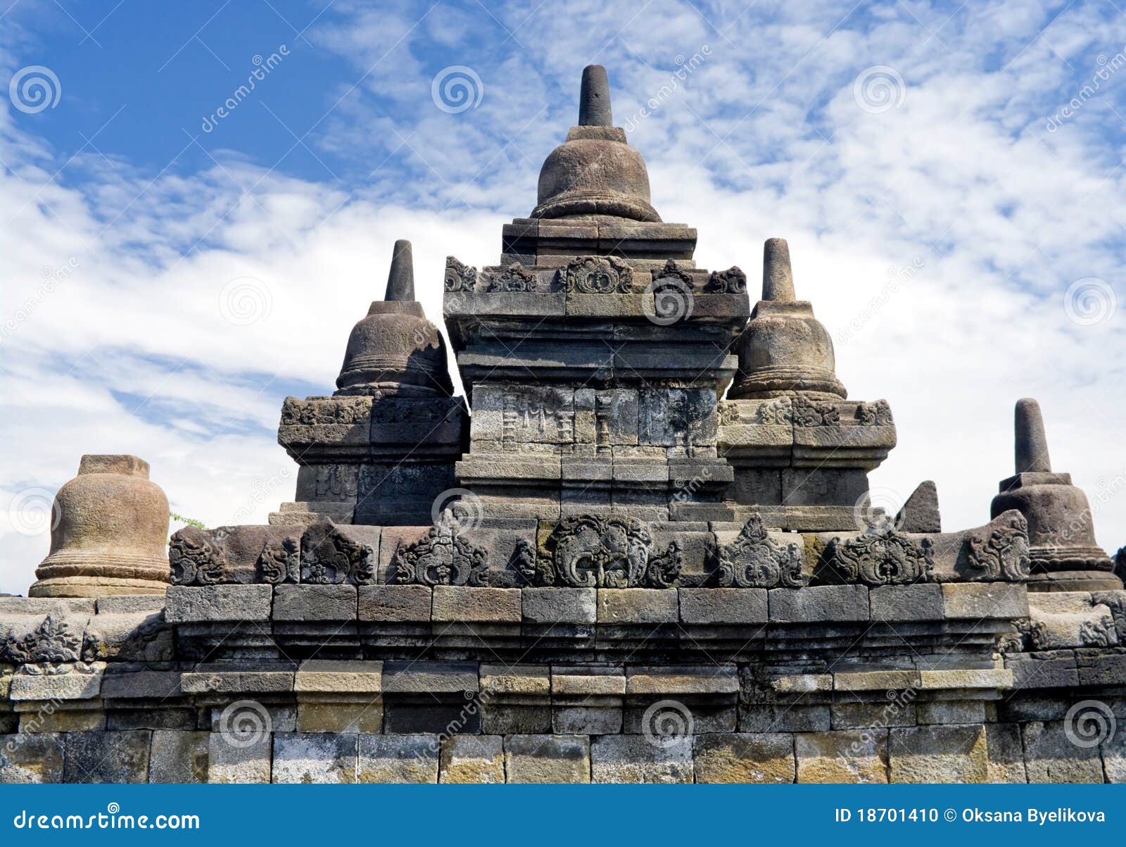 Buddhist Temple Borobudur. Yogyakarta Stock Photo - Image of pyramid ...