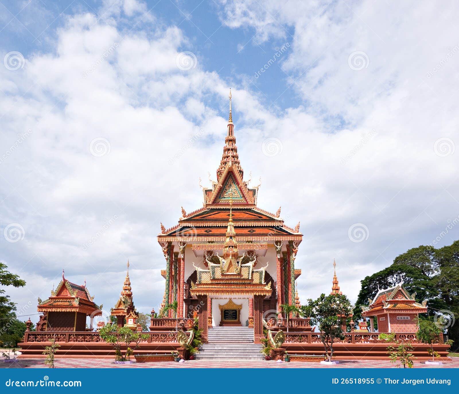 Buddhist Temple in Cambodia Stock Image - Image of cambodia, religion ...