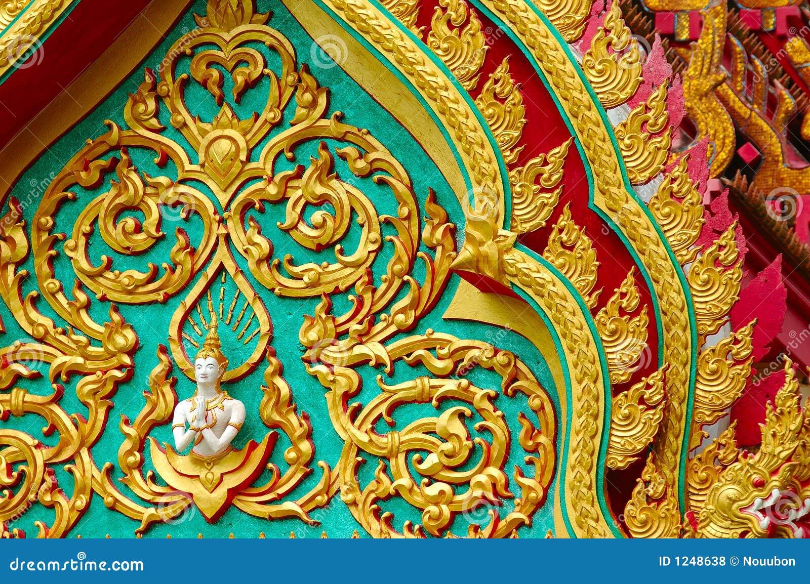 Buddhist Temple Details stock photo. Image of elephant - 1248638