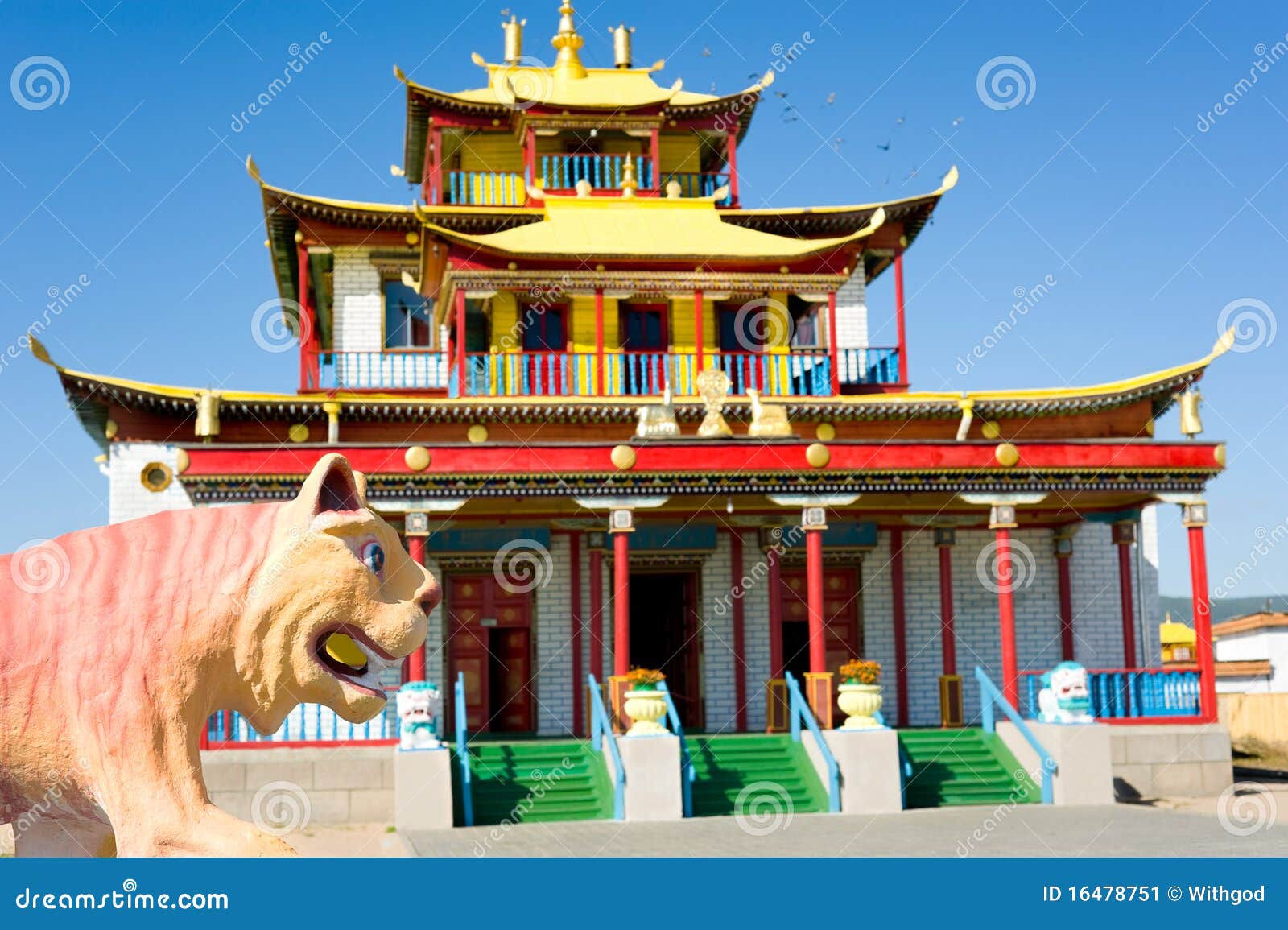 Buddhist temple guard stock image. Image of oriental - 16478751