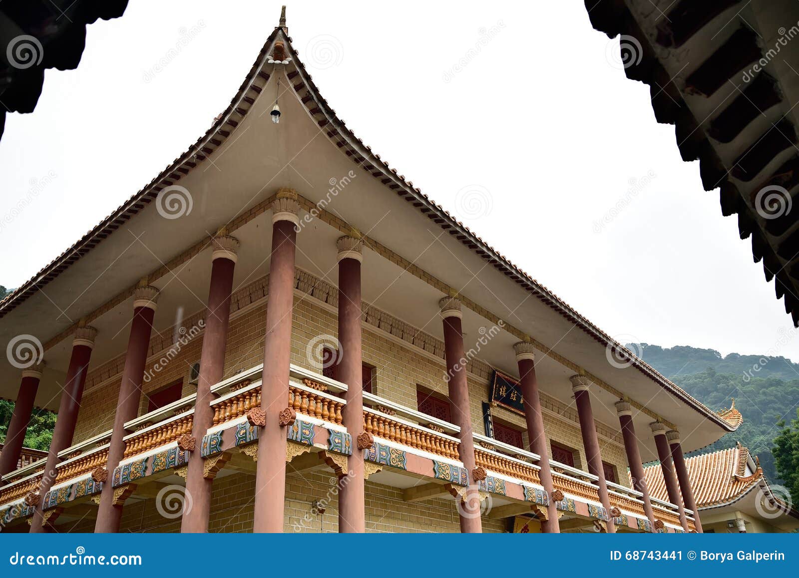 Buddhist temple Hongfa stock image. Image of monastery - 68743441