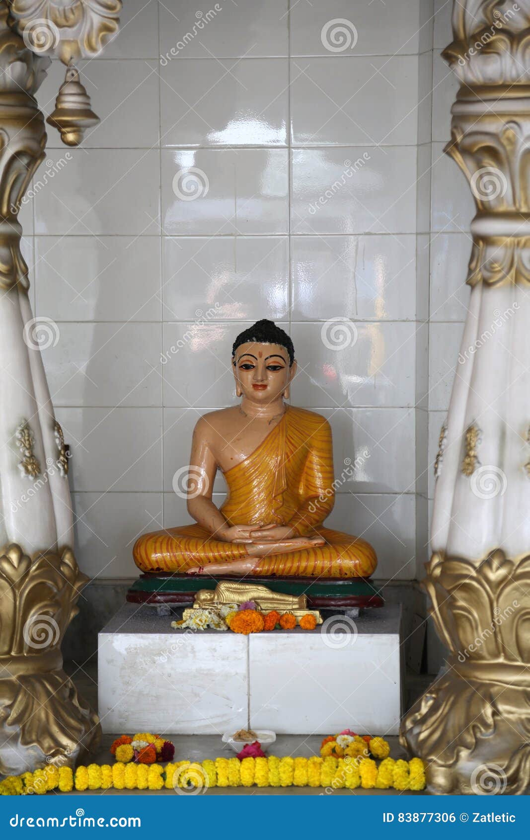 Buddhist Temple in Howrah, India Stock Photo - Image of religion ...