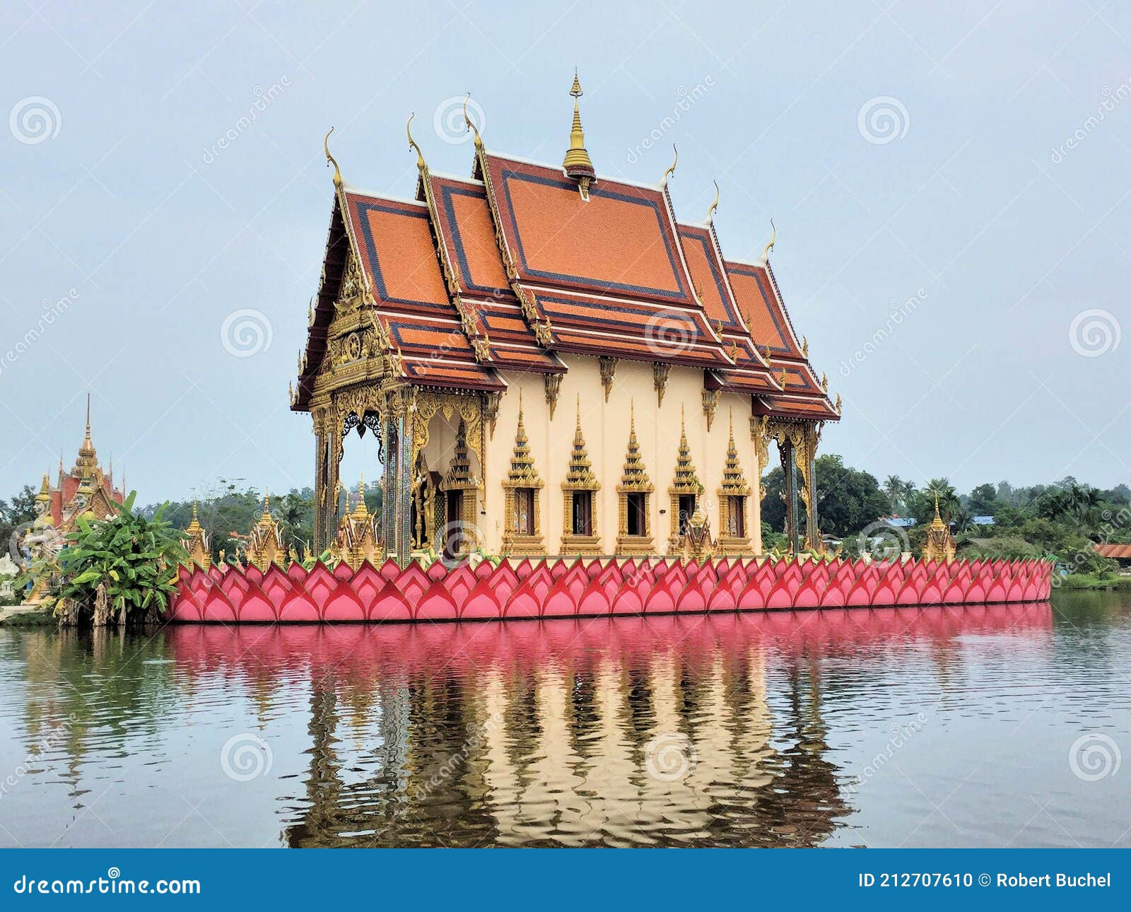 Buddhist Temple in Koh Samui in Thailand 19.1 Editorial Image - Image ...