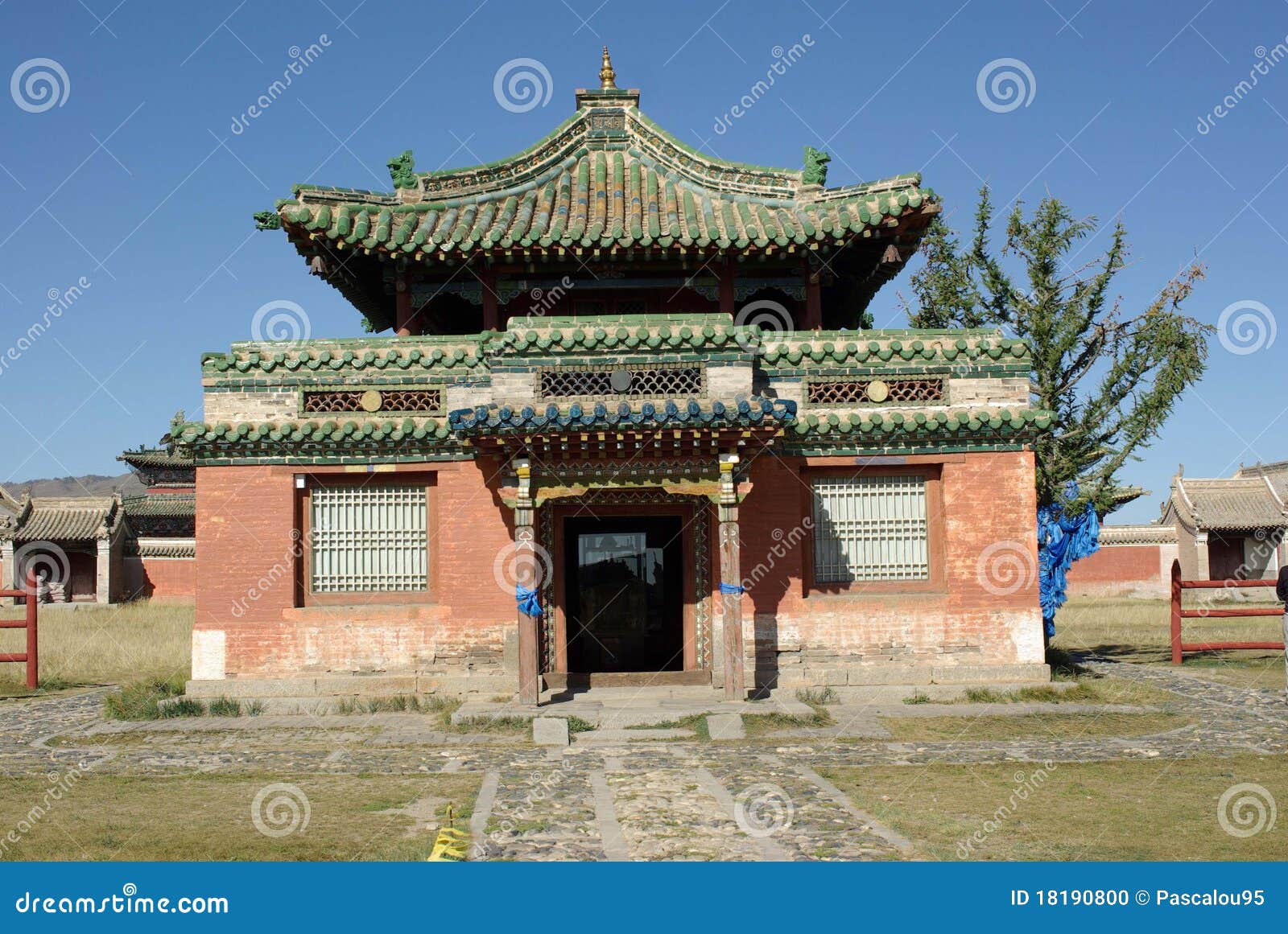 Buddhist Temple in Mongolia Stock Photo - Image of ancient, buddhism ...